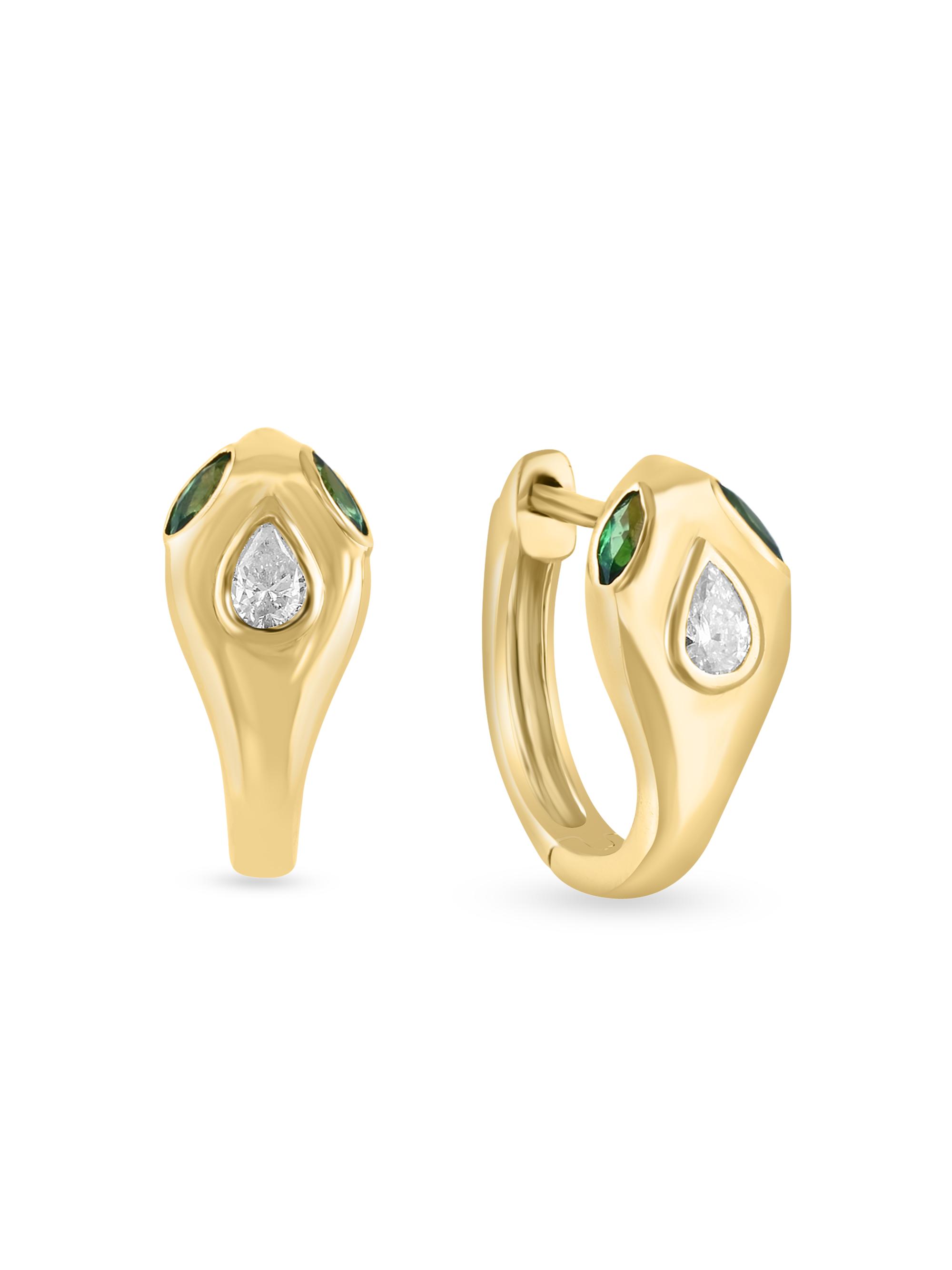 Click here for Effy Womens 14K Yellow Gold  Tsavorite & 0.1 TCW D... prices