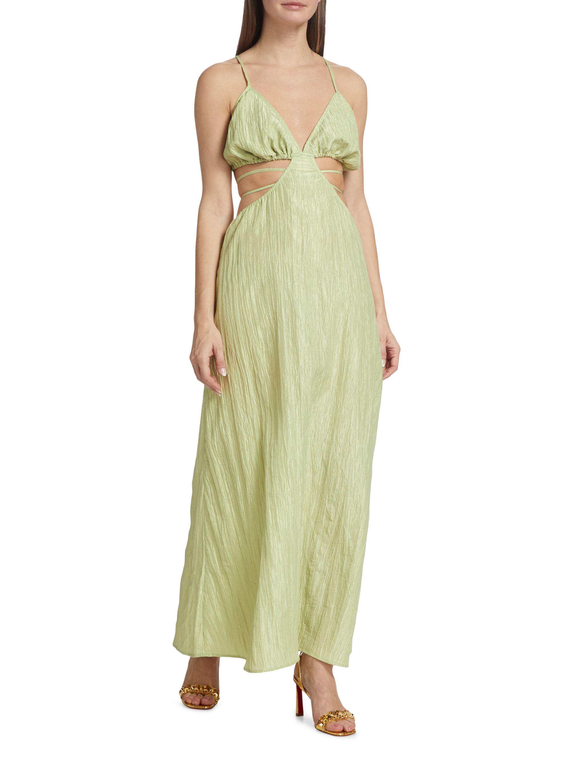 Click here for Izayla Womens Crinkle Taffeta Cut-Out Maxi Dress -... prices
