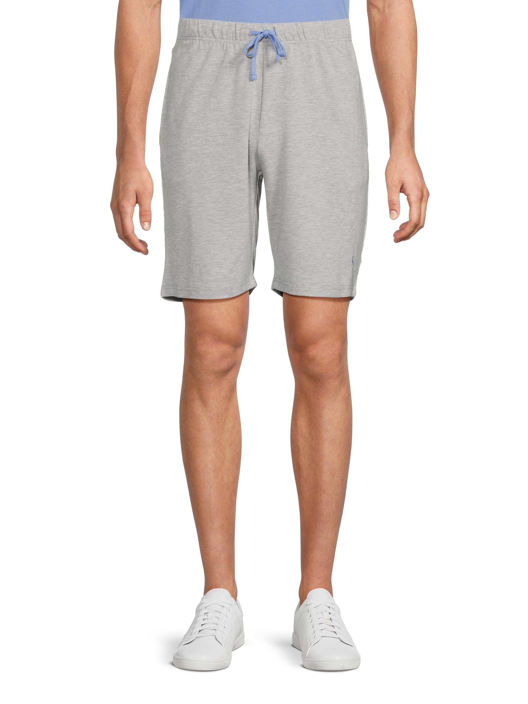 Click here for Tailorbyrd Mens French Terry Logo Shorts - Grey He... prices