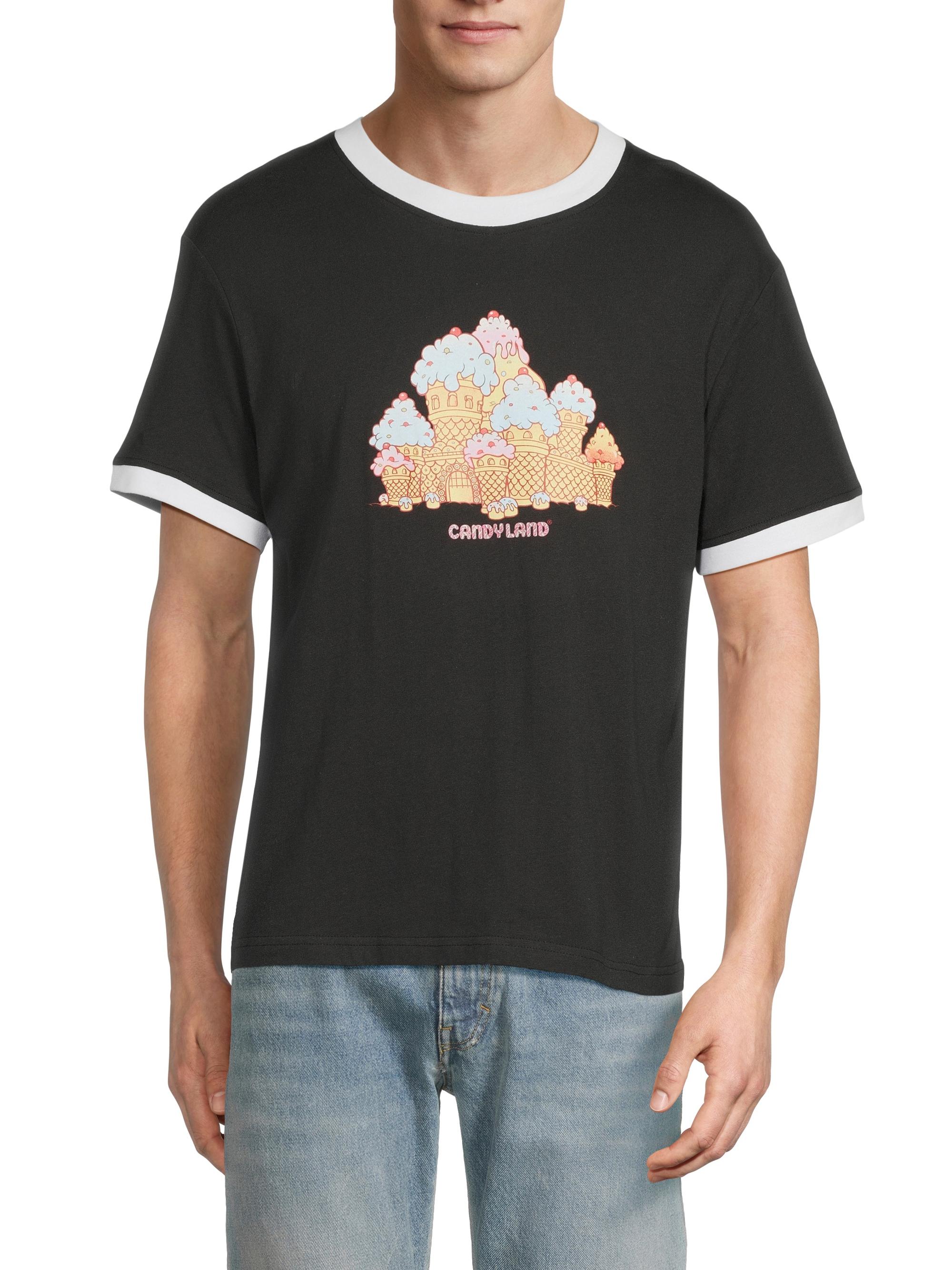 Click here for Mens KROST x Candyland Graphic Ringer T-Shirt - Bl... prices