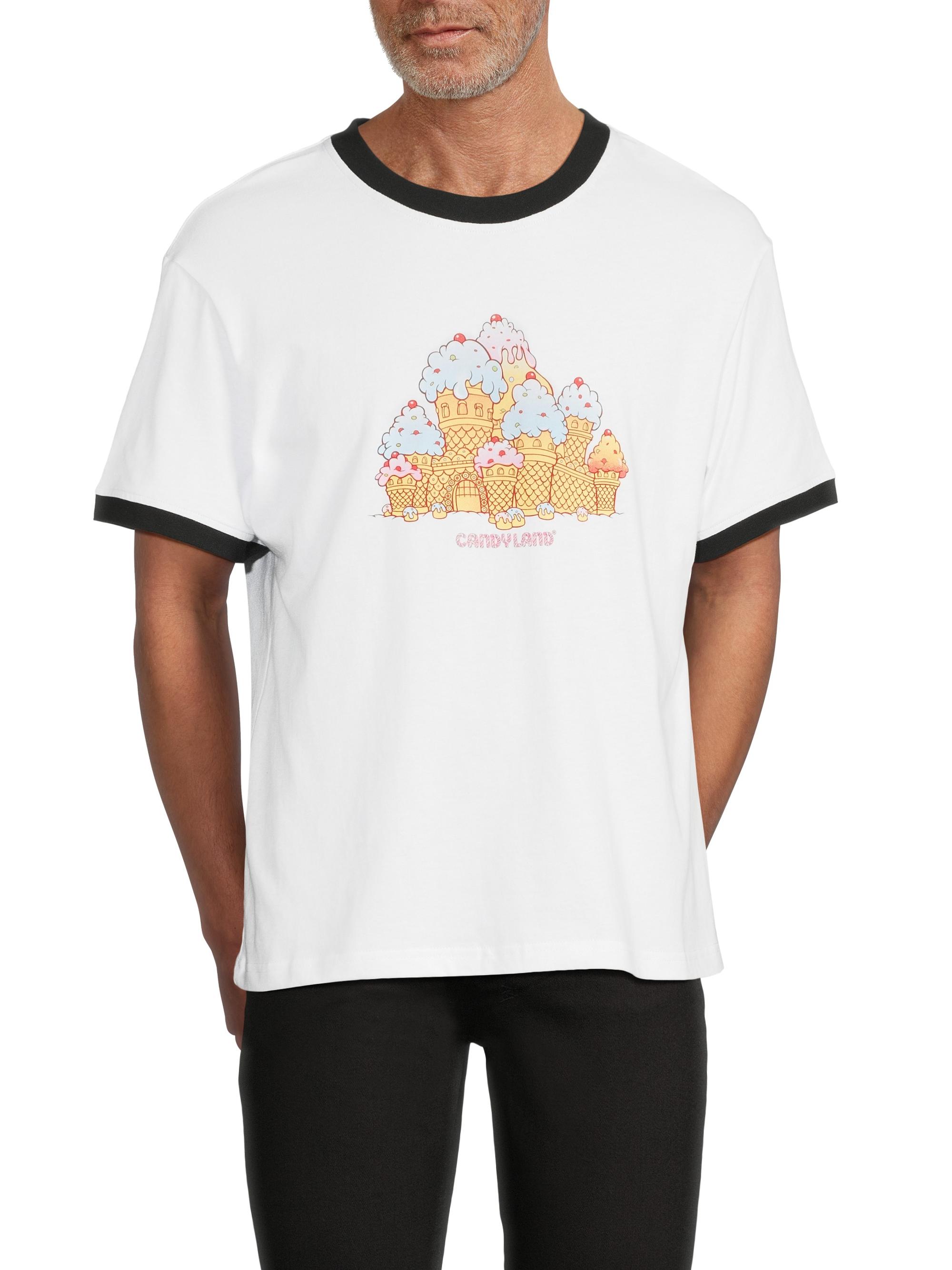 Click here for Mens KROST x Candyland Graphic Ringer T-Shirt - Wh... prices