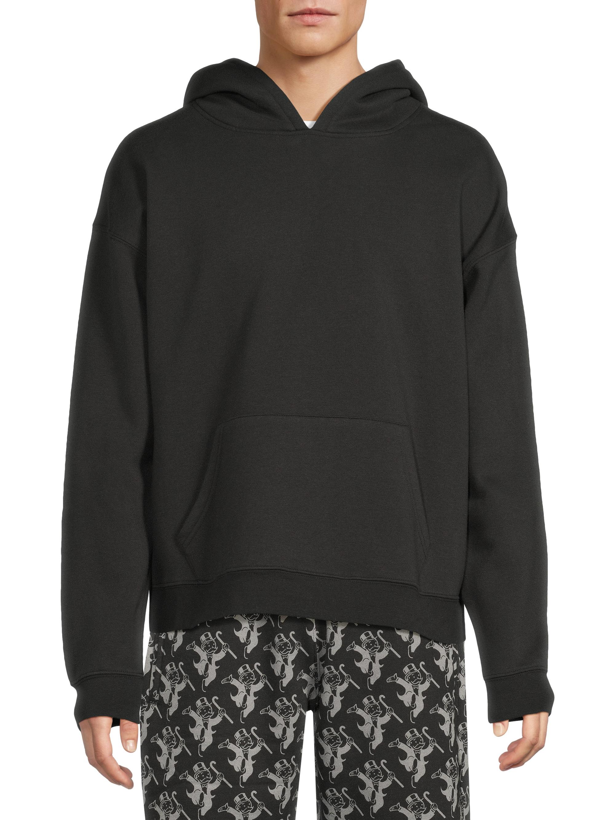 Click here for Mens KROST x Monopoly Graphic Back Hoodie - Black... prices