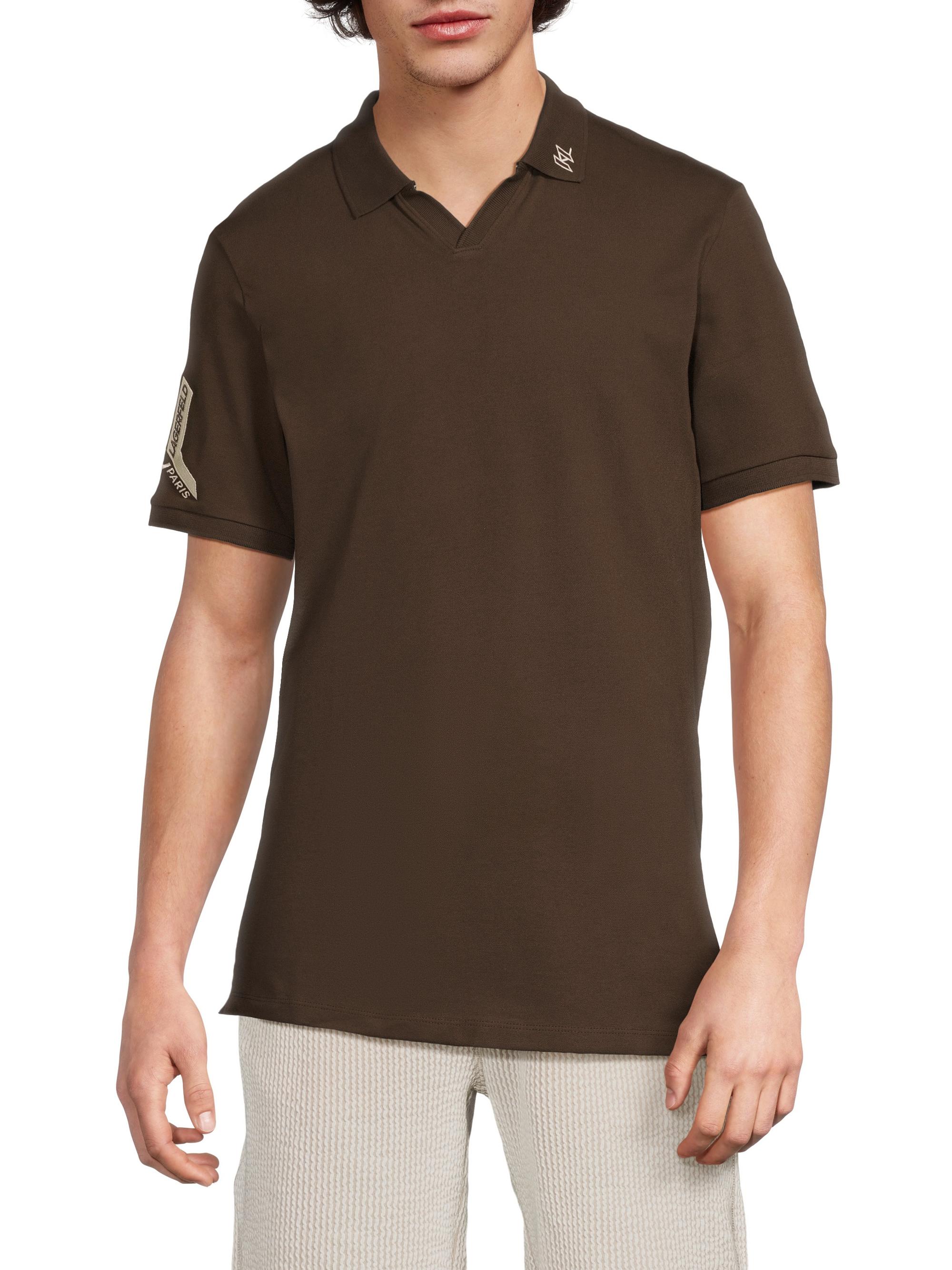 Click here for Karl Lagerfeld Paris Mens Logo Johnny Collar Polo... prices