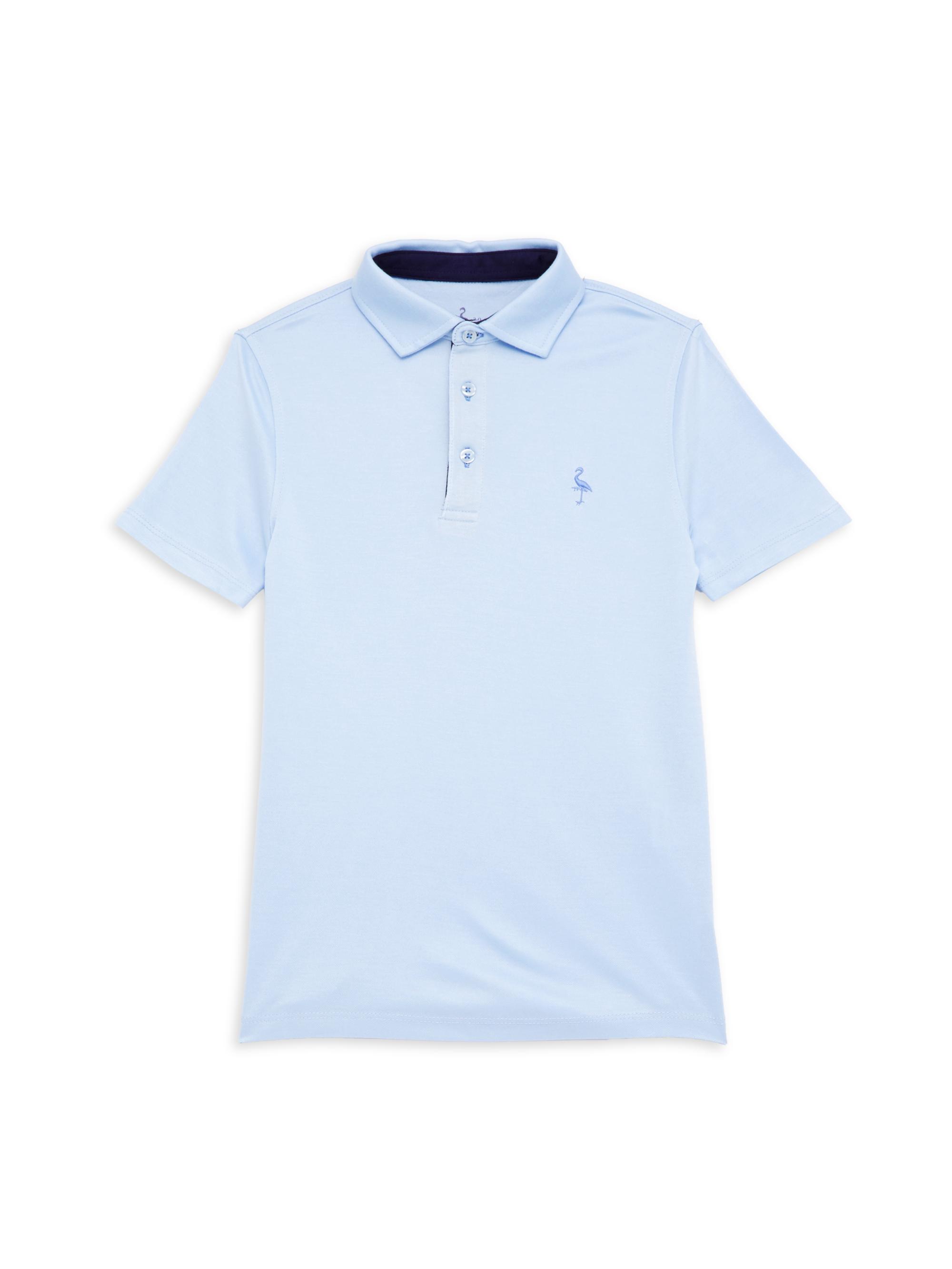 Click here for Tailorbyrd Boys Logo Polo - Light Blue - Size 18-2... prices
