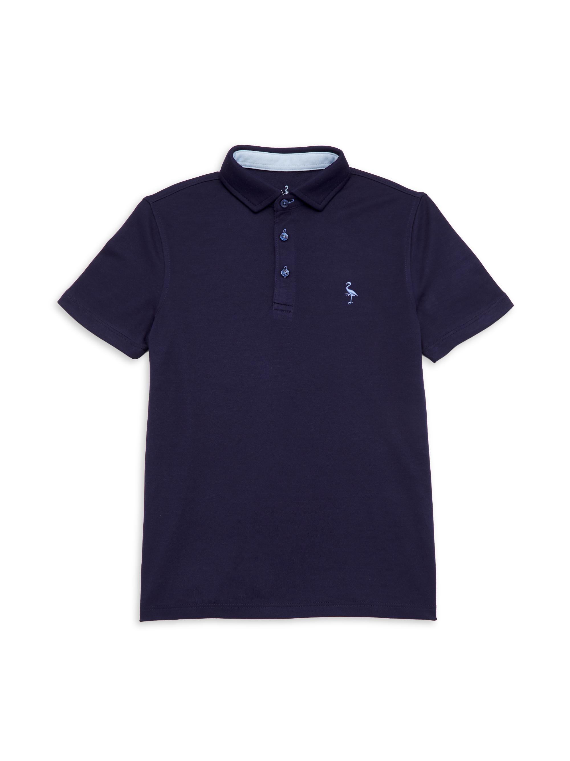 Click here for Tailorbyrd Boys Logo Polo - Navy - Size 8 prices