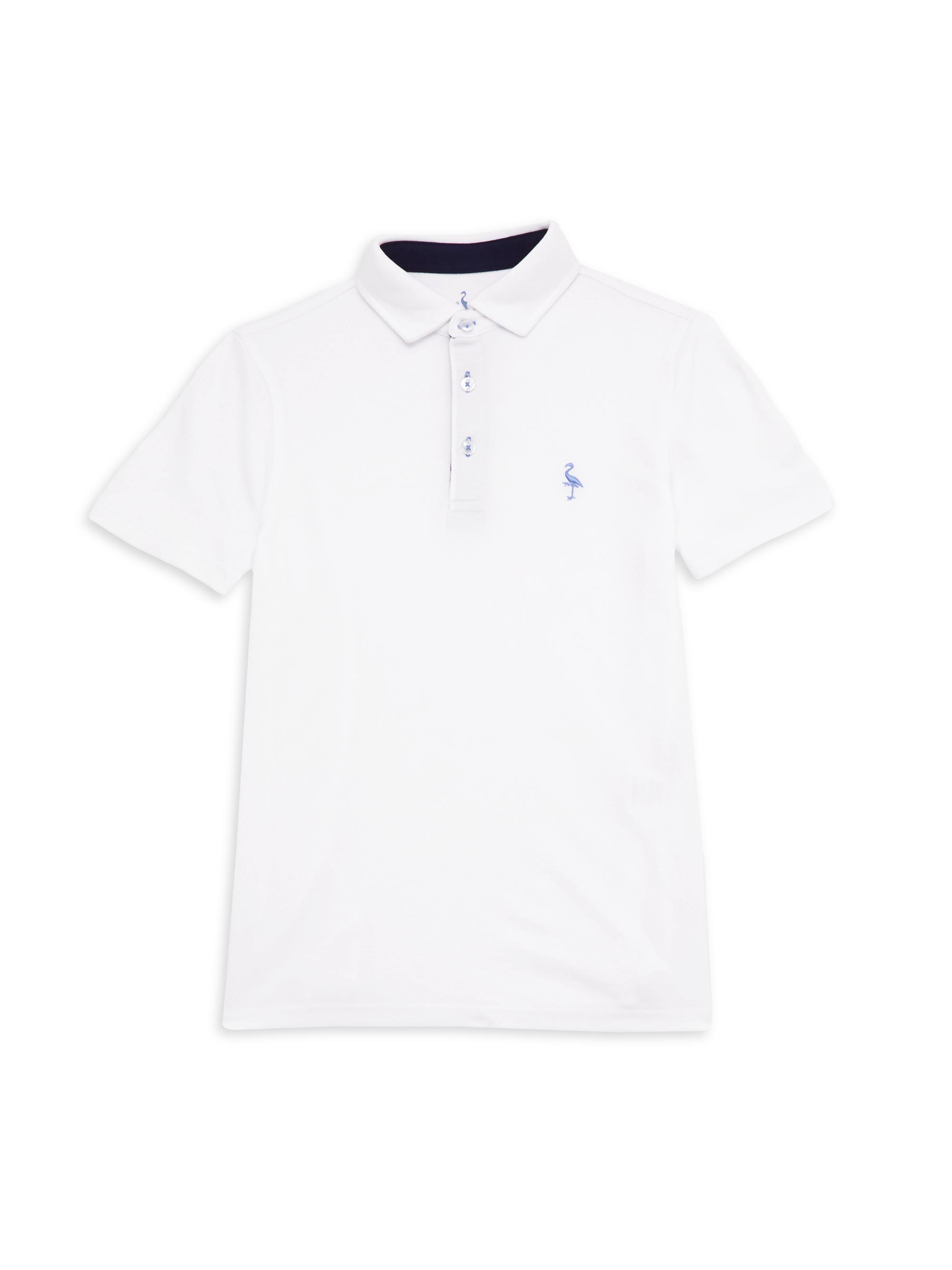 Click here for Tailorbyrd Boys Logo Polo - White - Size 8 prices