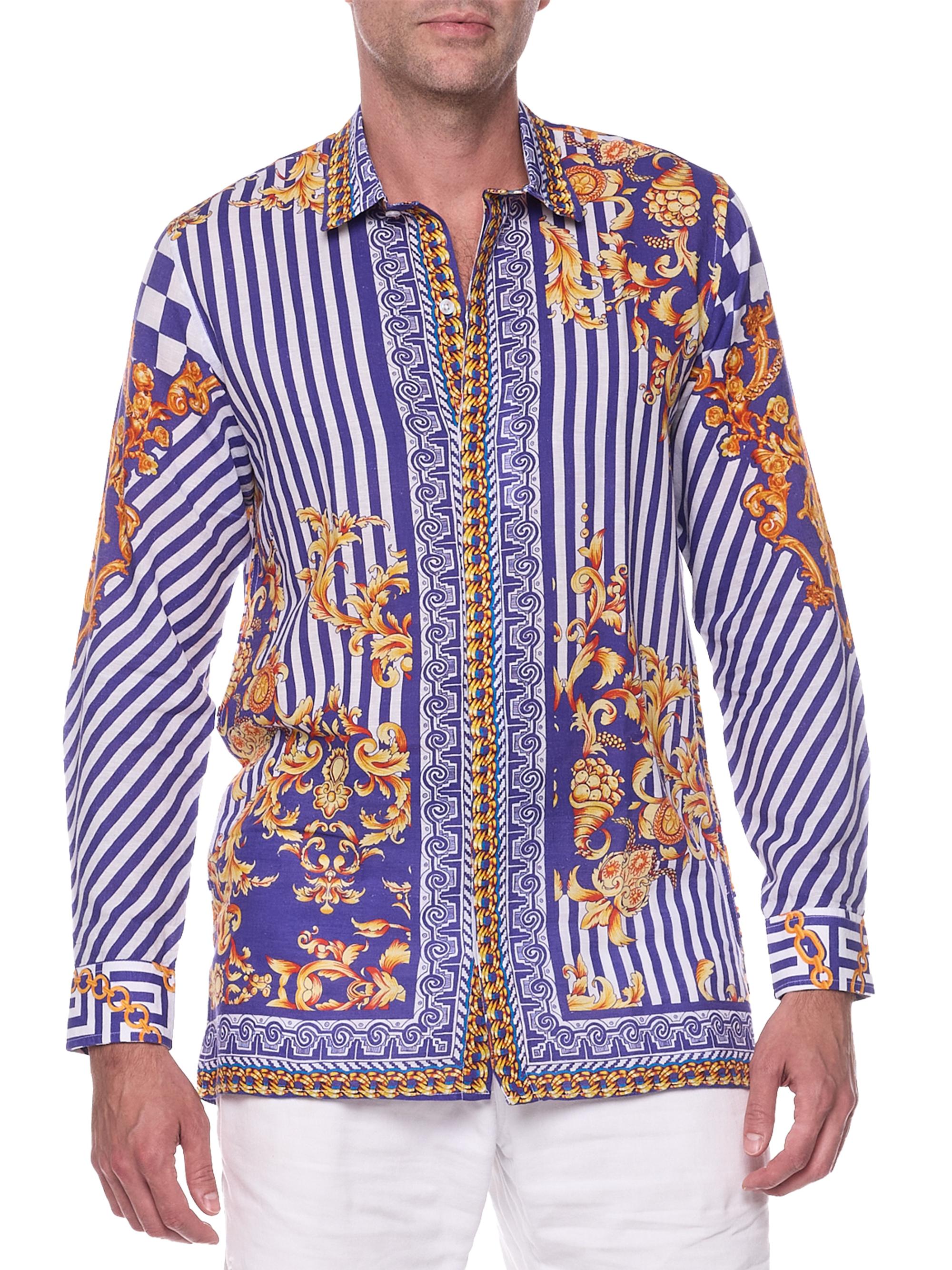 Click here for Ranees Mens Slim Fit Linen Blend Shirt - Size M prices