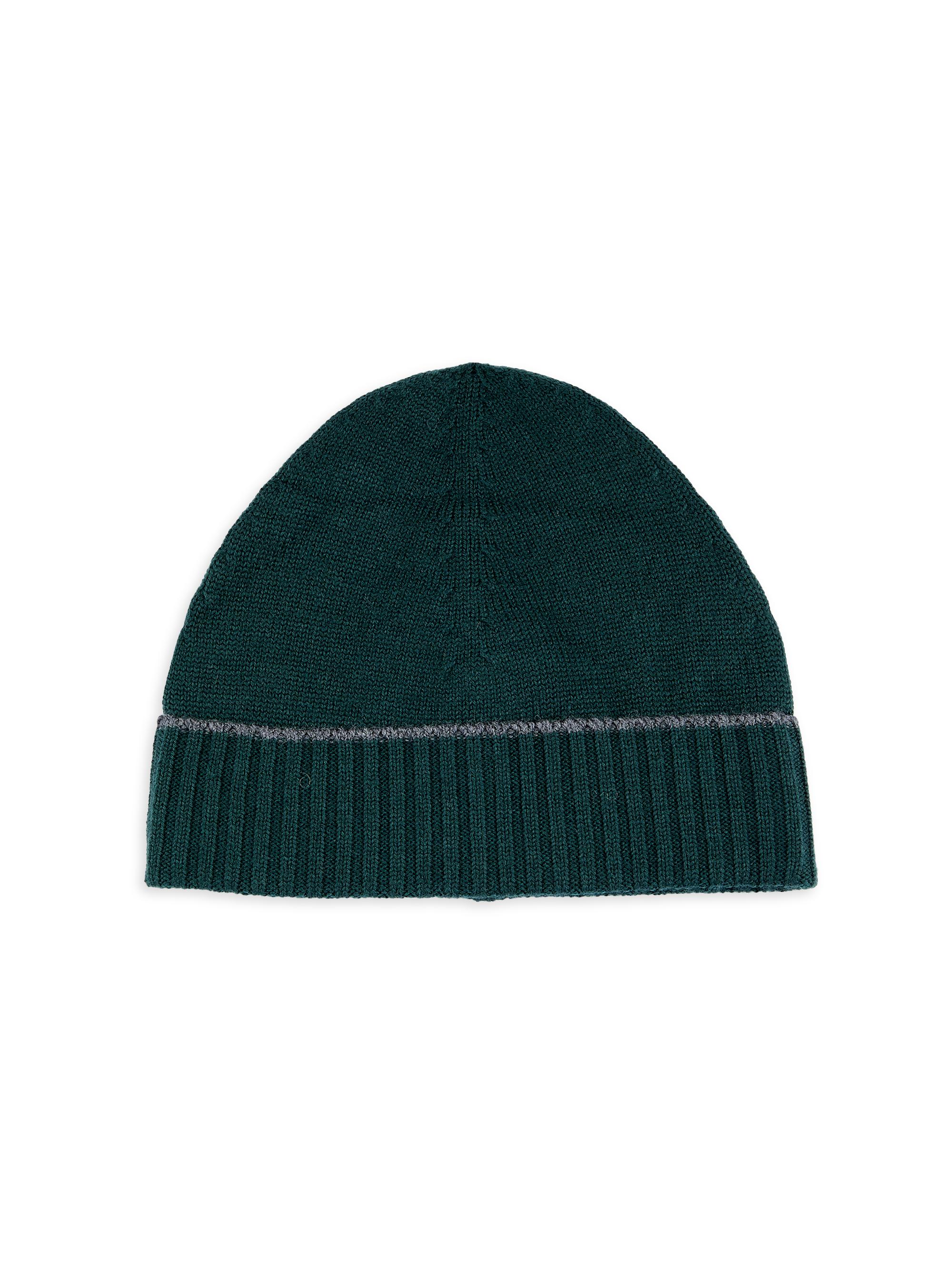 Click here for Saks Fifth Avenue Mens Merino Wool Beanie - Green prices