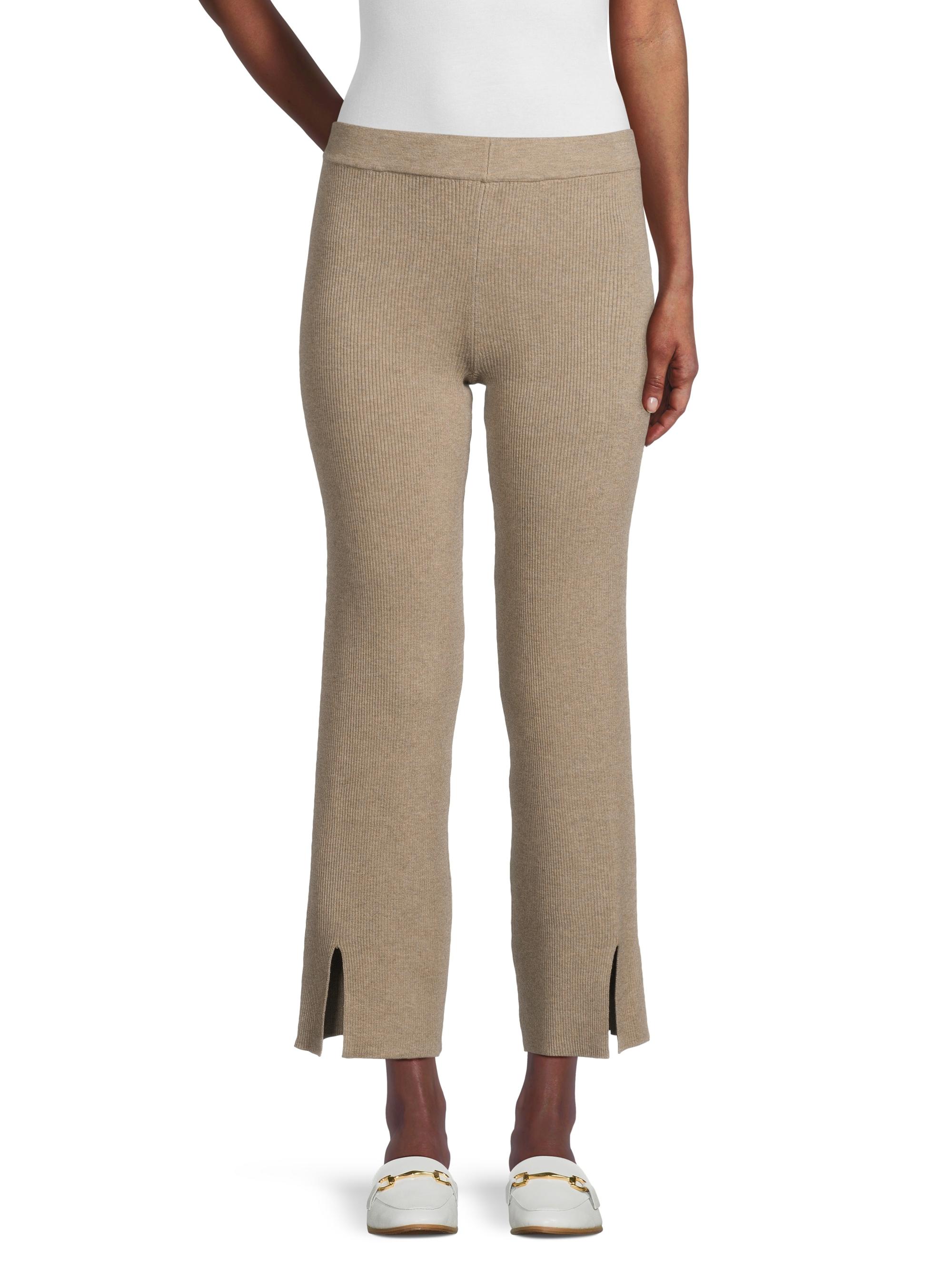 Click here for Saks Fifth Avenue Womens Ribbed Slit Flat Front Pa... prices