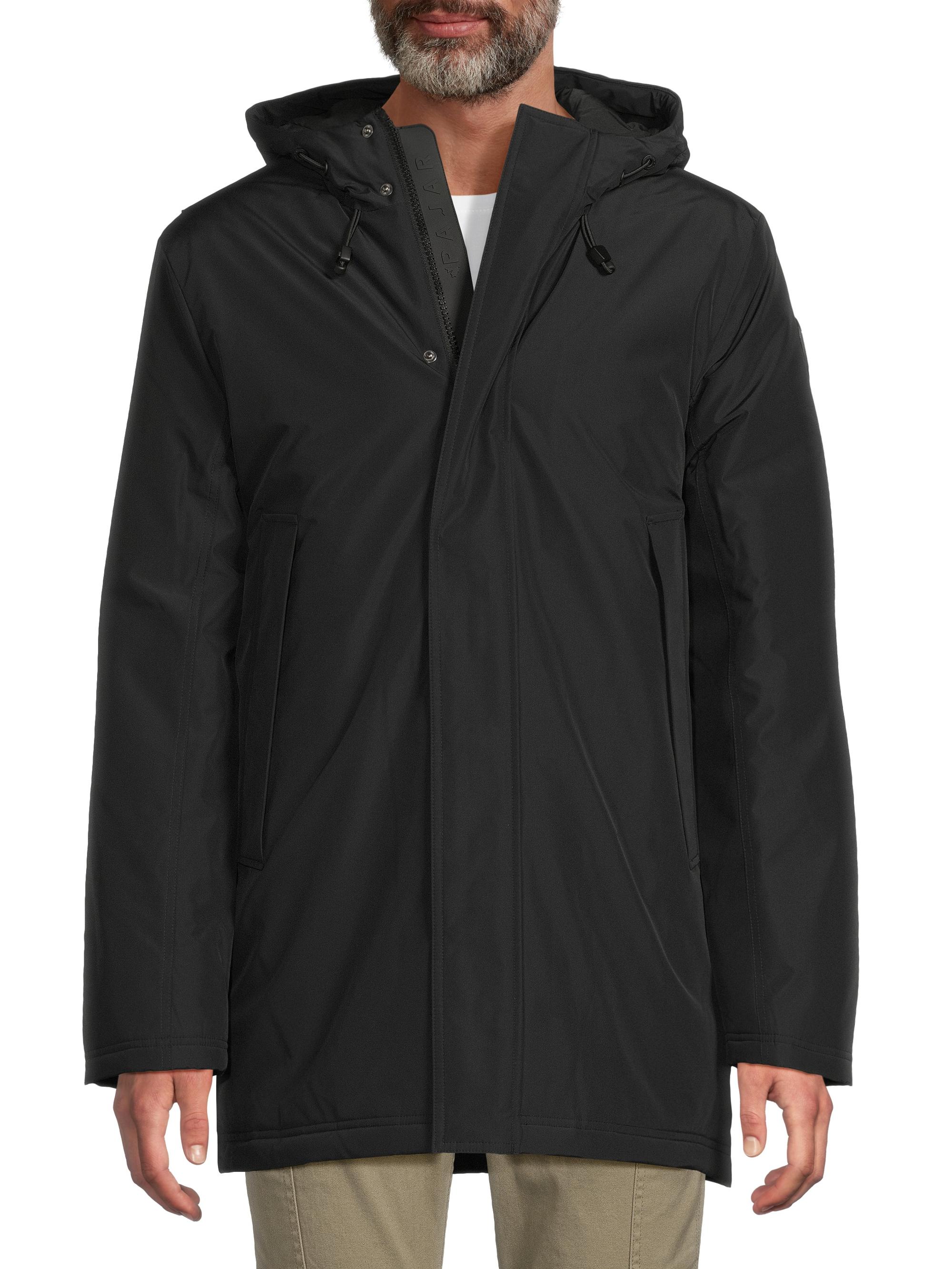 Click here for Pajar Mens Lightly Padded Hooded Coat - Black - Si... prices