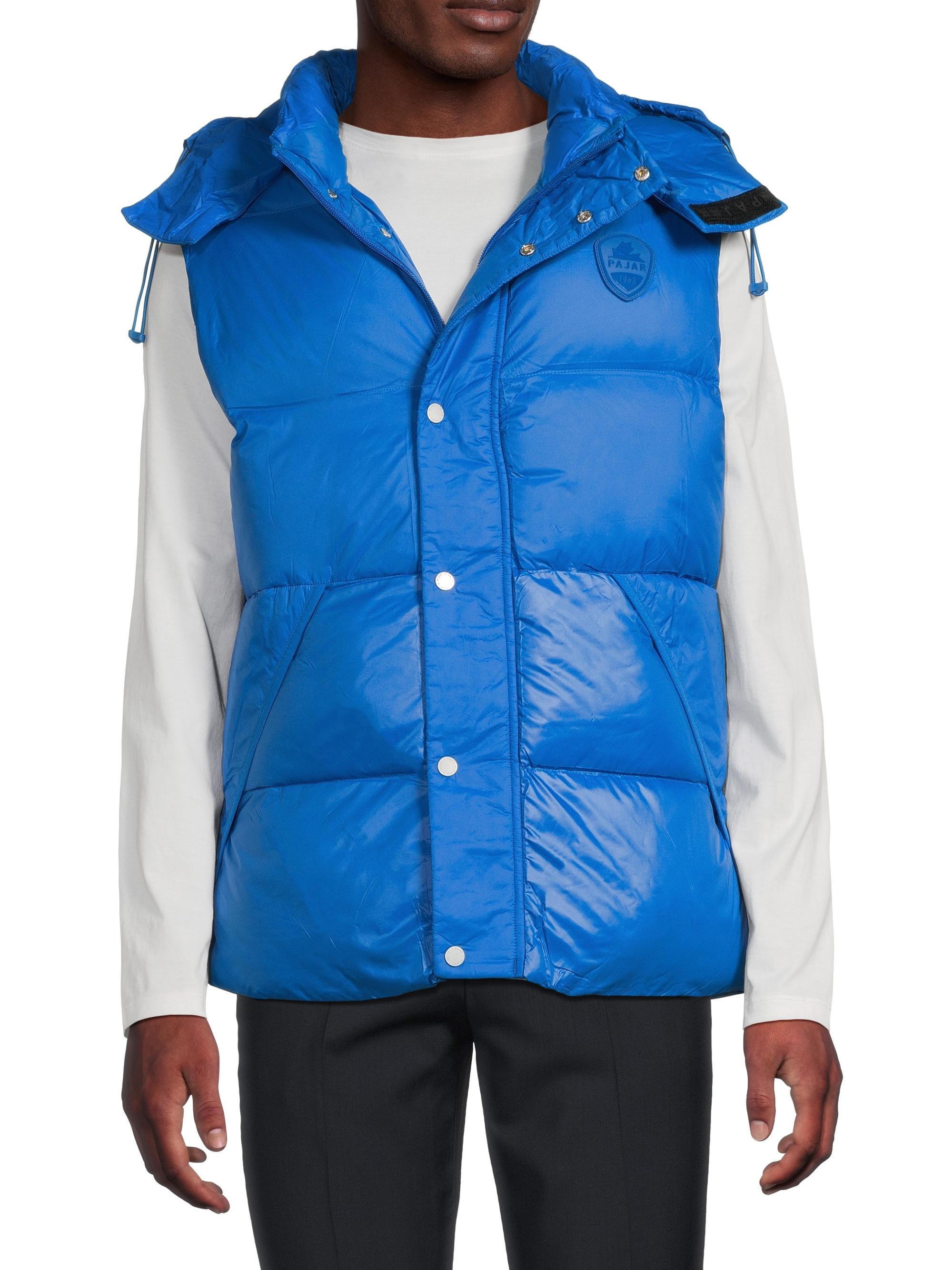 Click here for Pajar Mens Hyeon Quilted Hooded Puffer Vest - Atla... prices