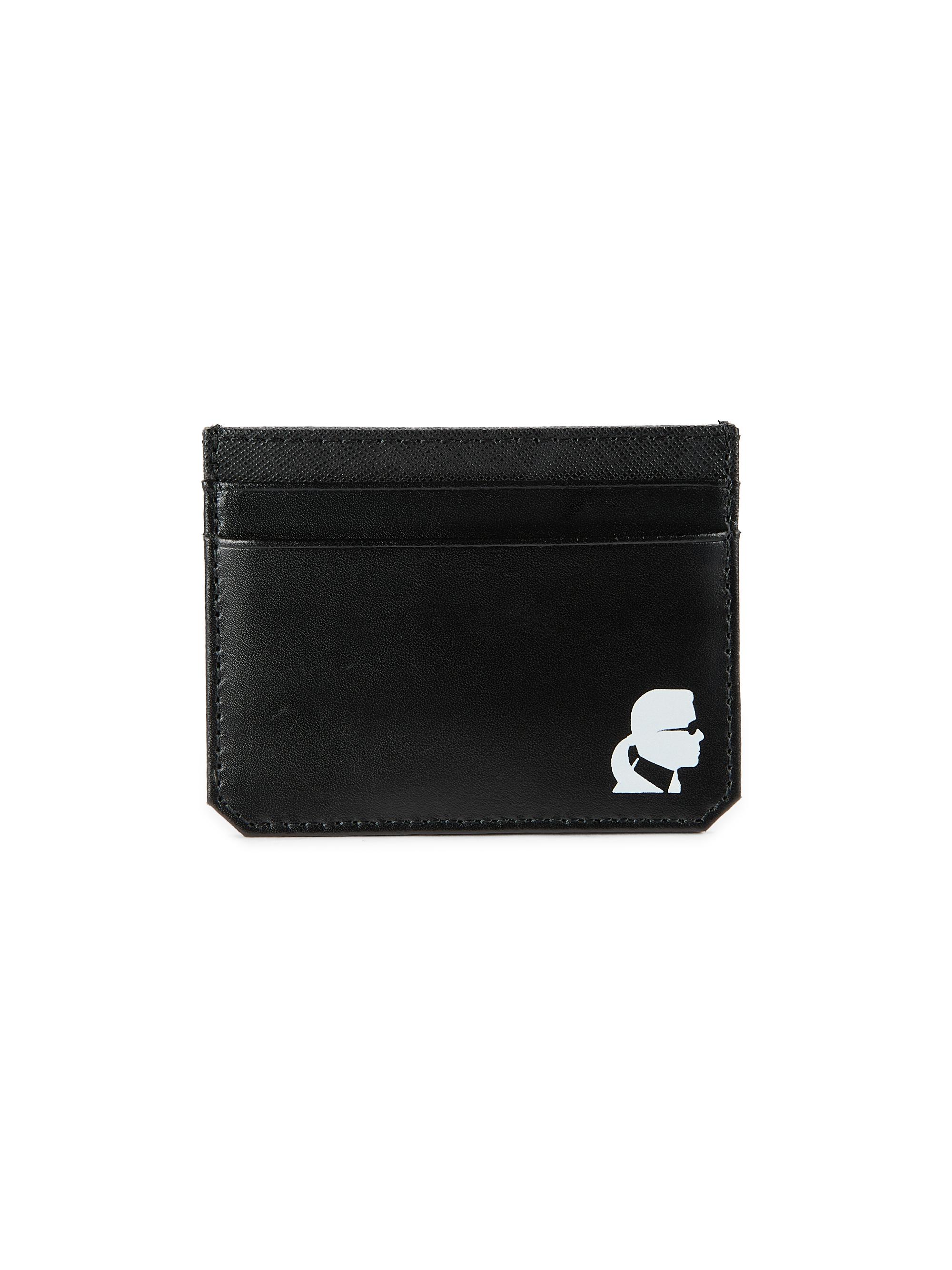 Click here for Karl Lagerfeld Paris Mens Logo Leather Card Holder... prices