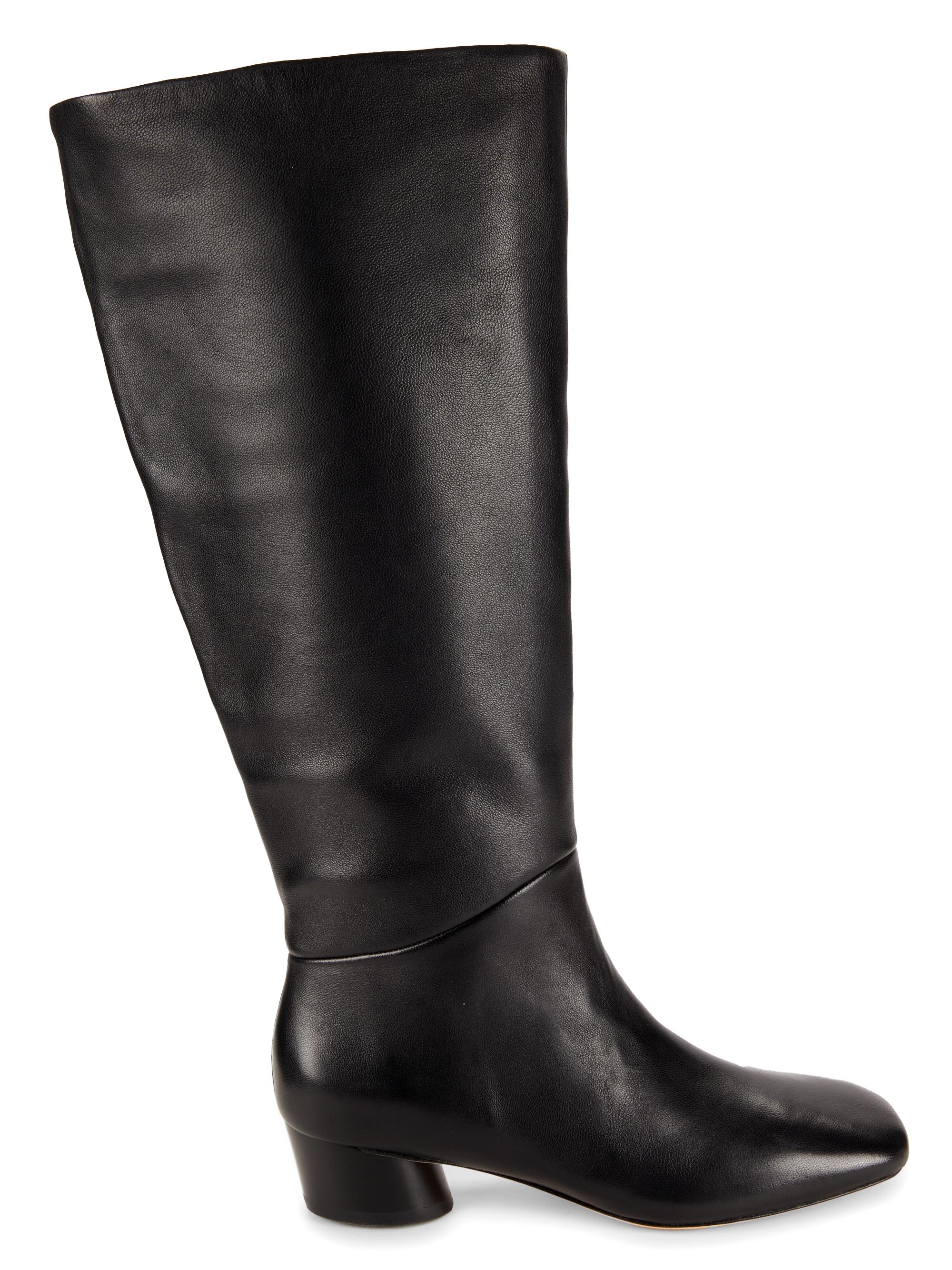 Click here for Vince Womens Ramona 31MM Leather Wide Calf Boots -... prices