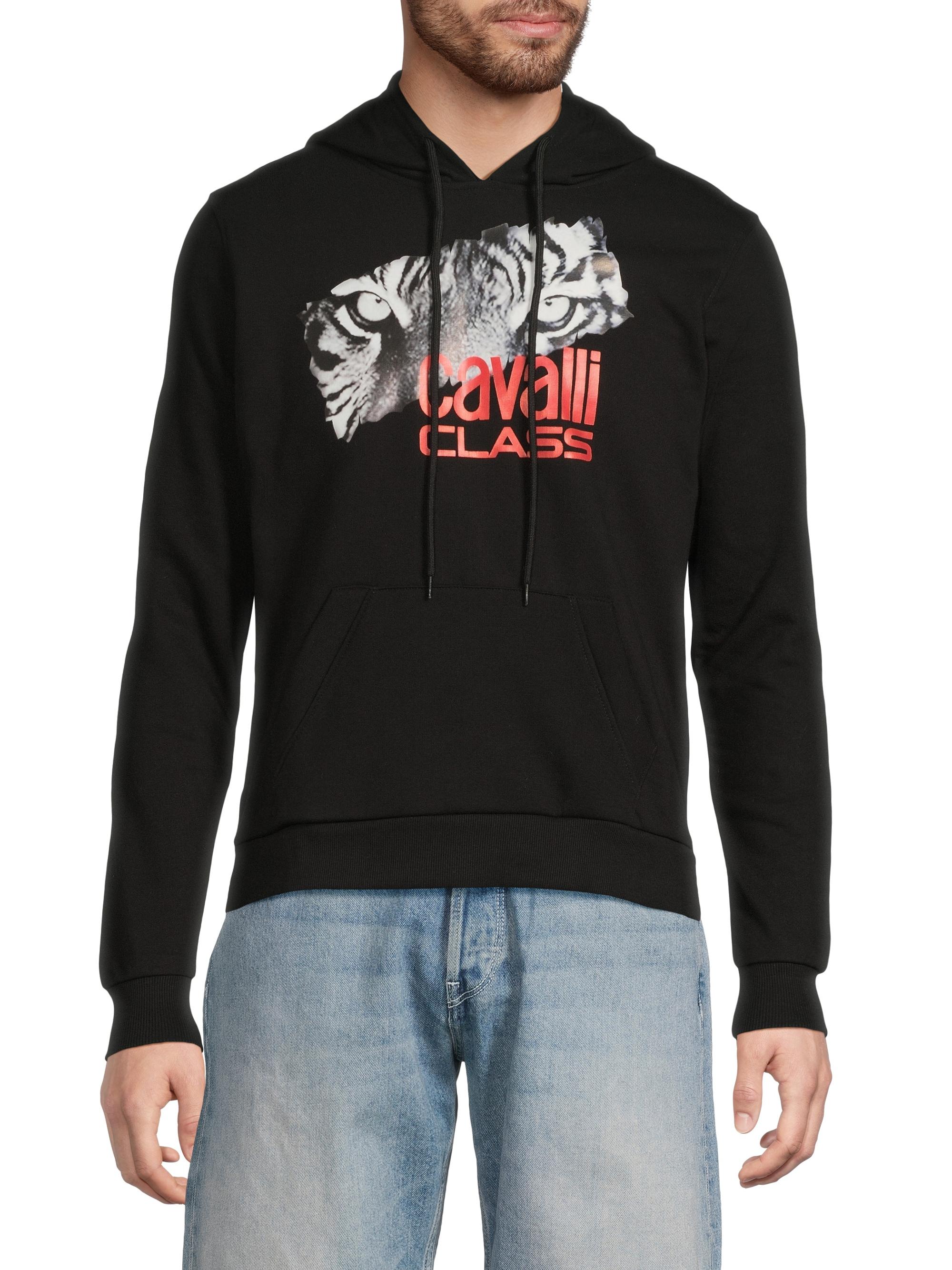 Click here for Cavalli Class by Roberto Cavalli Mens Graphic Hood... prices