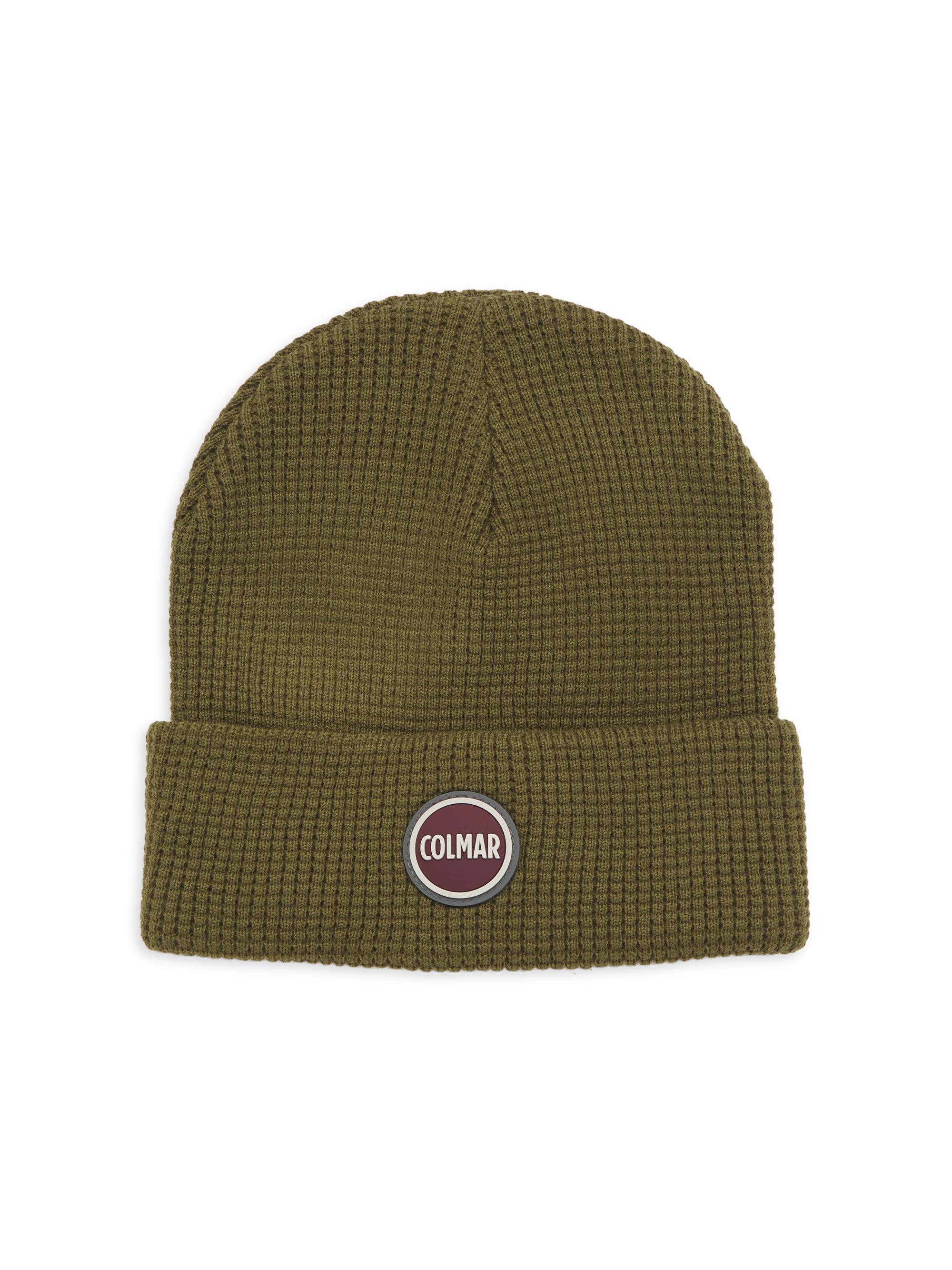 Click here for Colmar Mens Logo Knit Beanie - Army Green prices