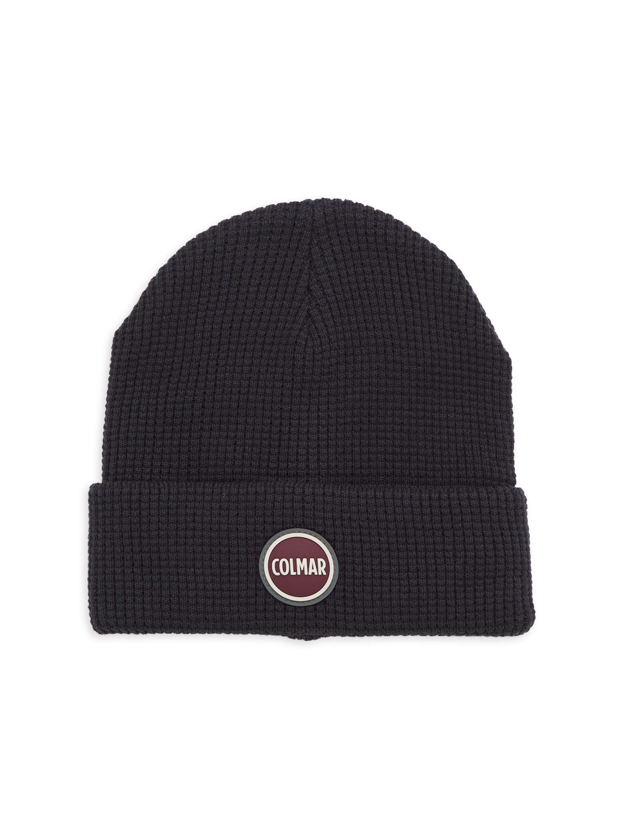 Click here for Colmar Mens Logo Knit Beanie - Navy Blue prices