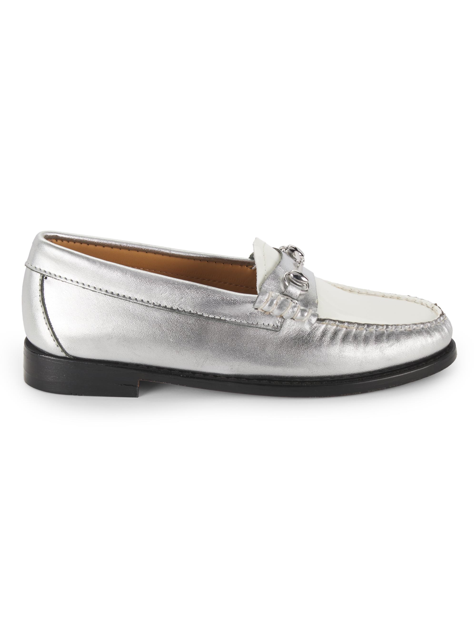 Click here for GH Bass Womens Lianna Metallic Leather Bit Loafers... prices