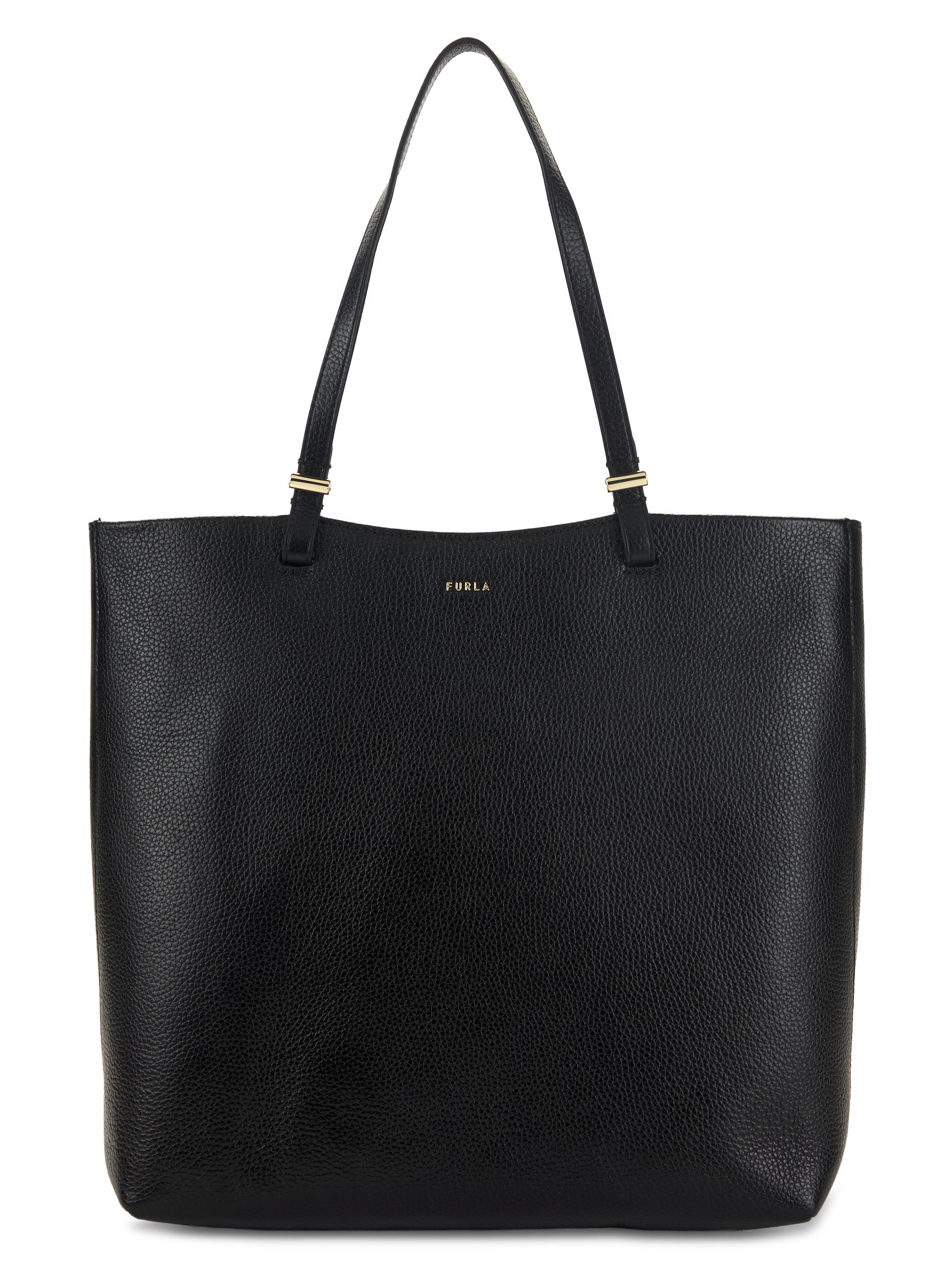 Click here for Furla Womens Medium Leather Tote Bag - Nero prices