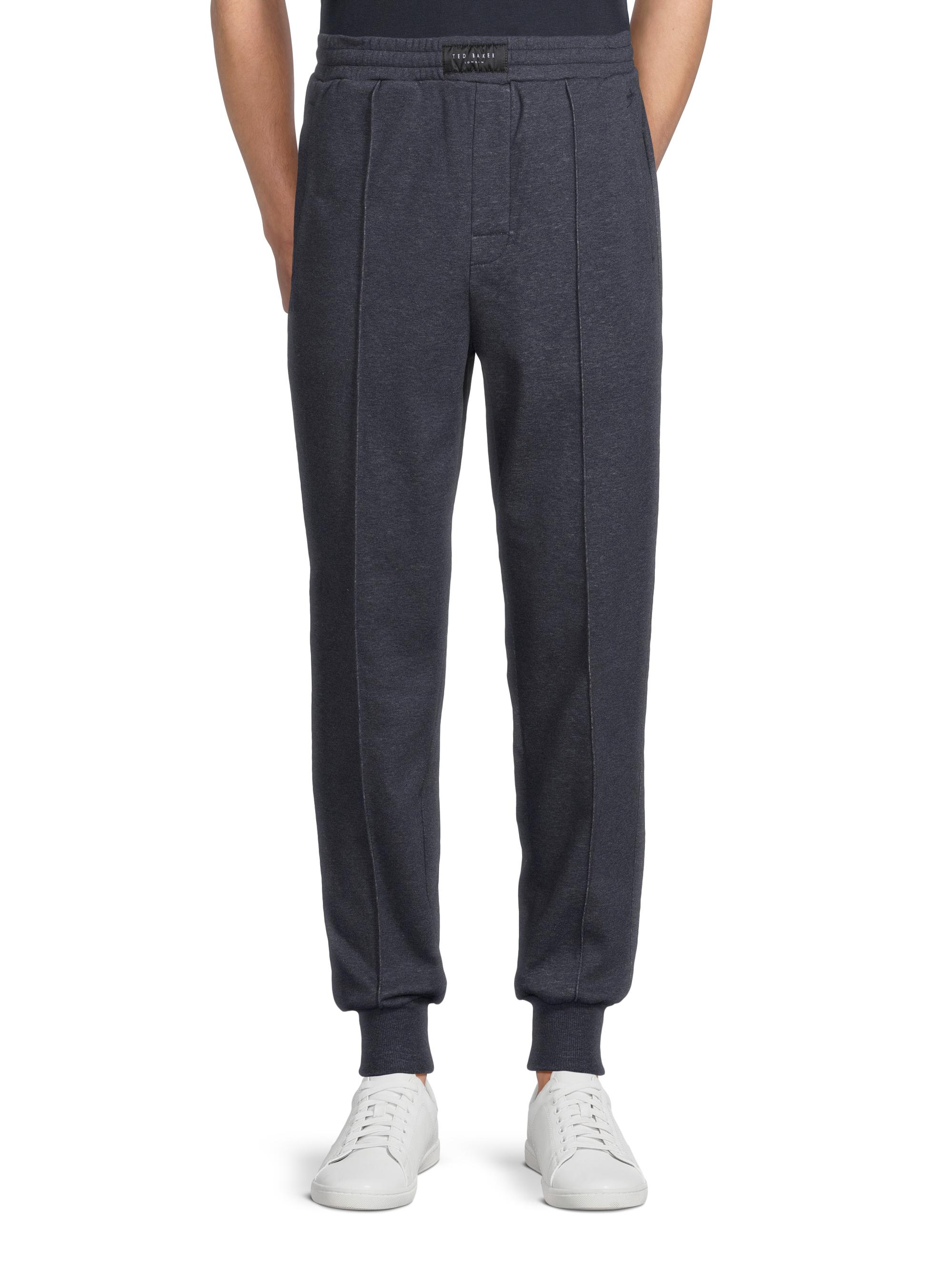 Click here for Ted Baker Mens Pinstripe Plaited Fleece Jogger - N... prices