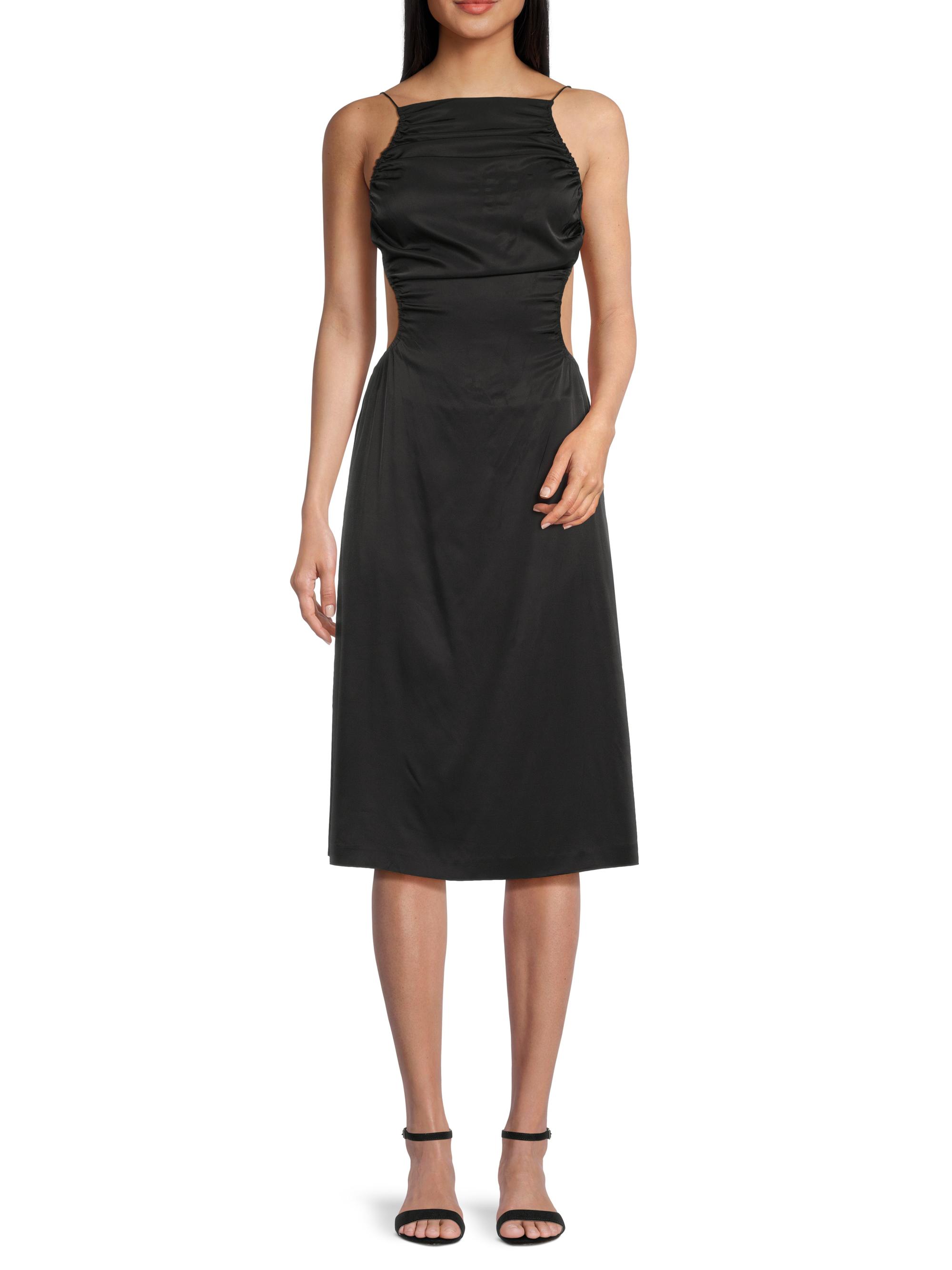 Click here for Third Form Womens Squareneck Cutout Midi-Dress - B... prices