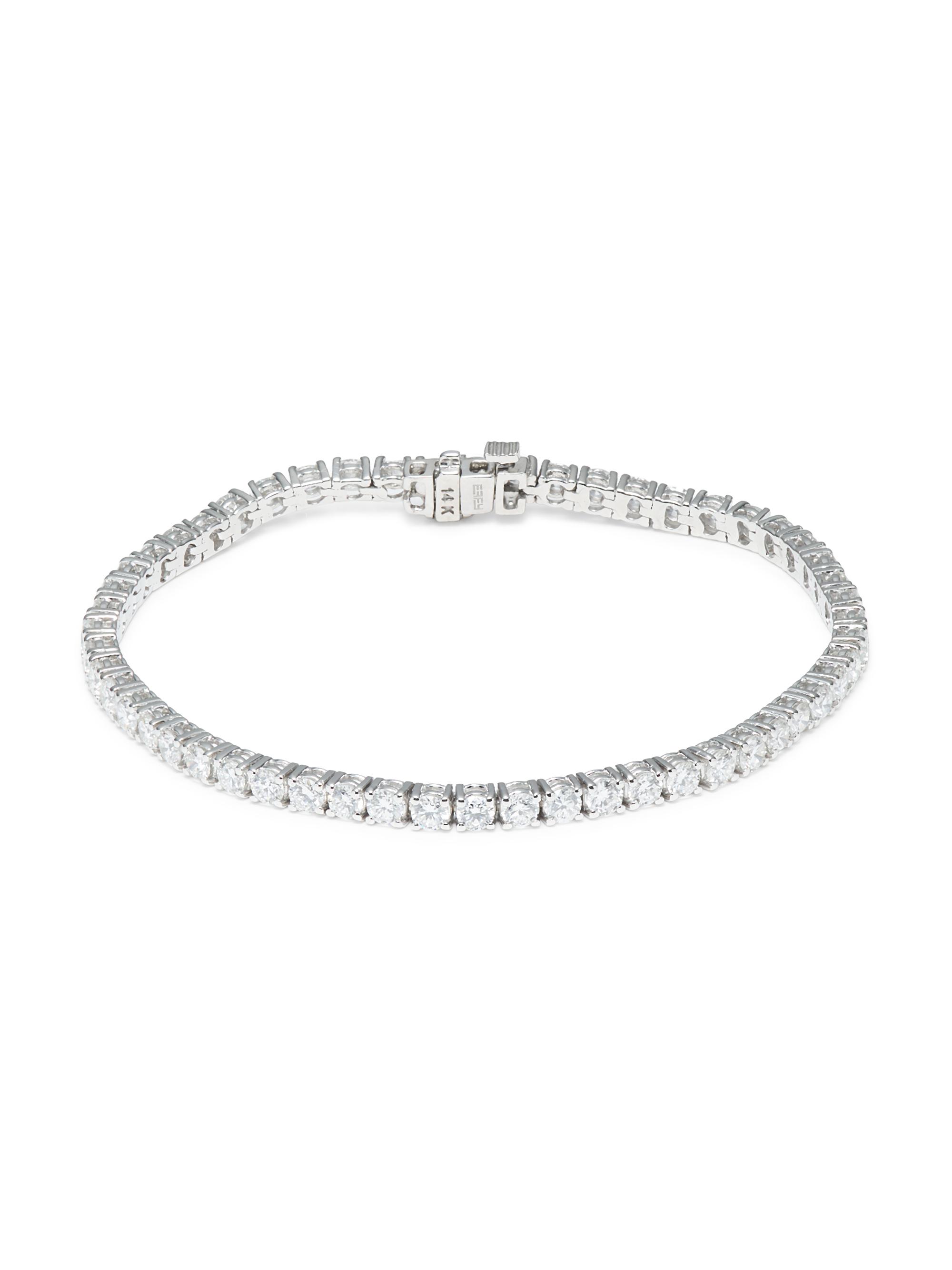 Click here for Effy Womens 14K White Gold & 5.29 TCW Lab-Grown Di... prices