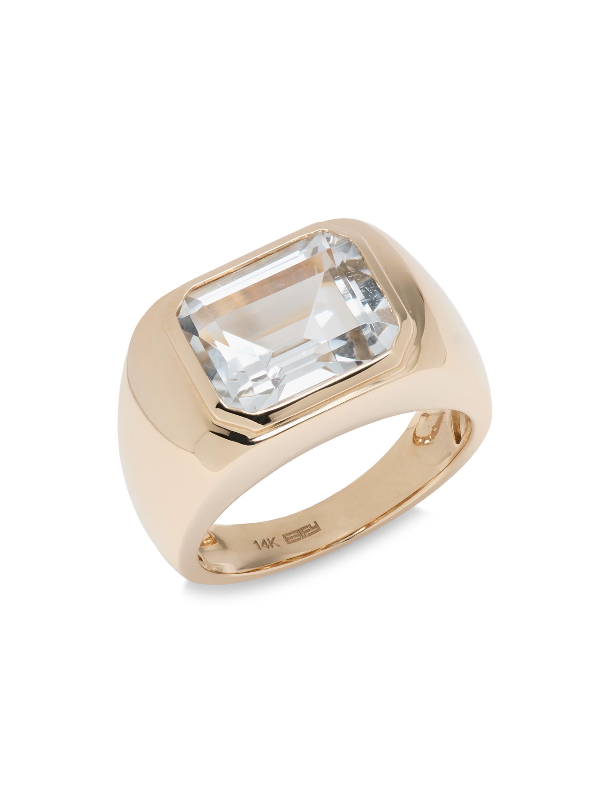 Click here for Effy Womens 14K Yellow Gold & Topaz Ring - Yellow... prices