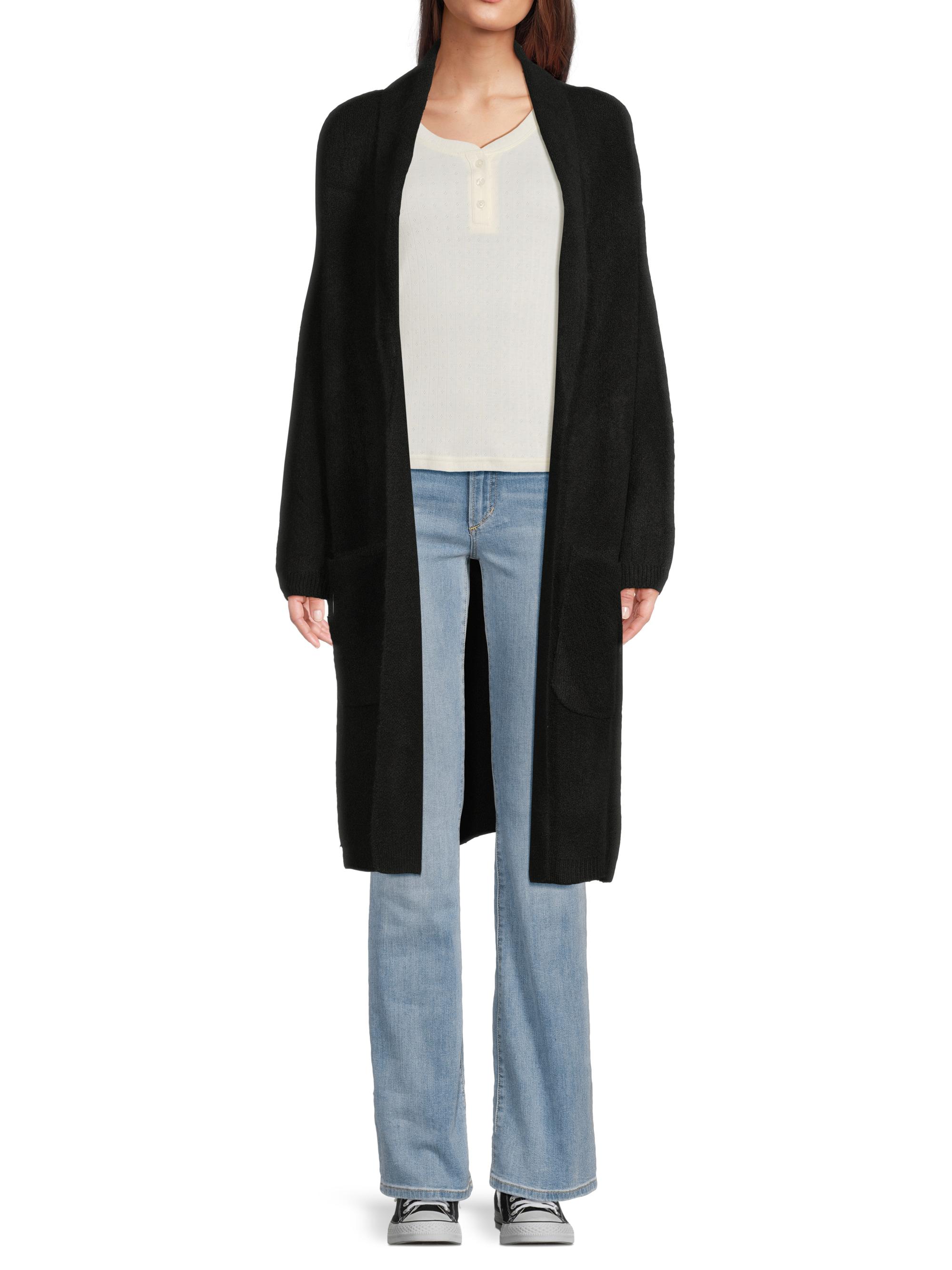 Click here for Joes Jeans Womens Plaid Open Front Cardigan - Blac... prices