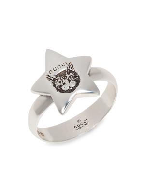 Gucci Feline Cat Engraved Sterling Silver Ring on SALE | Saks OFF 5TH