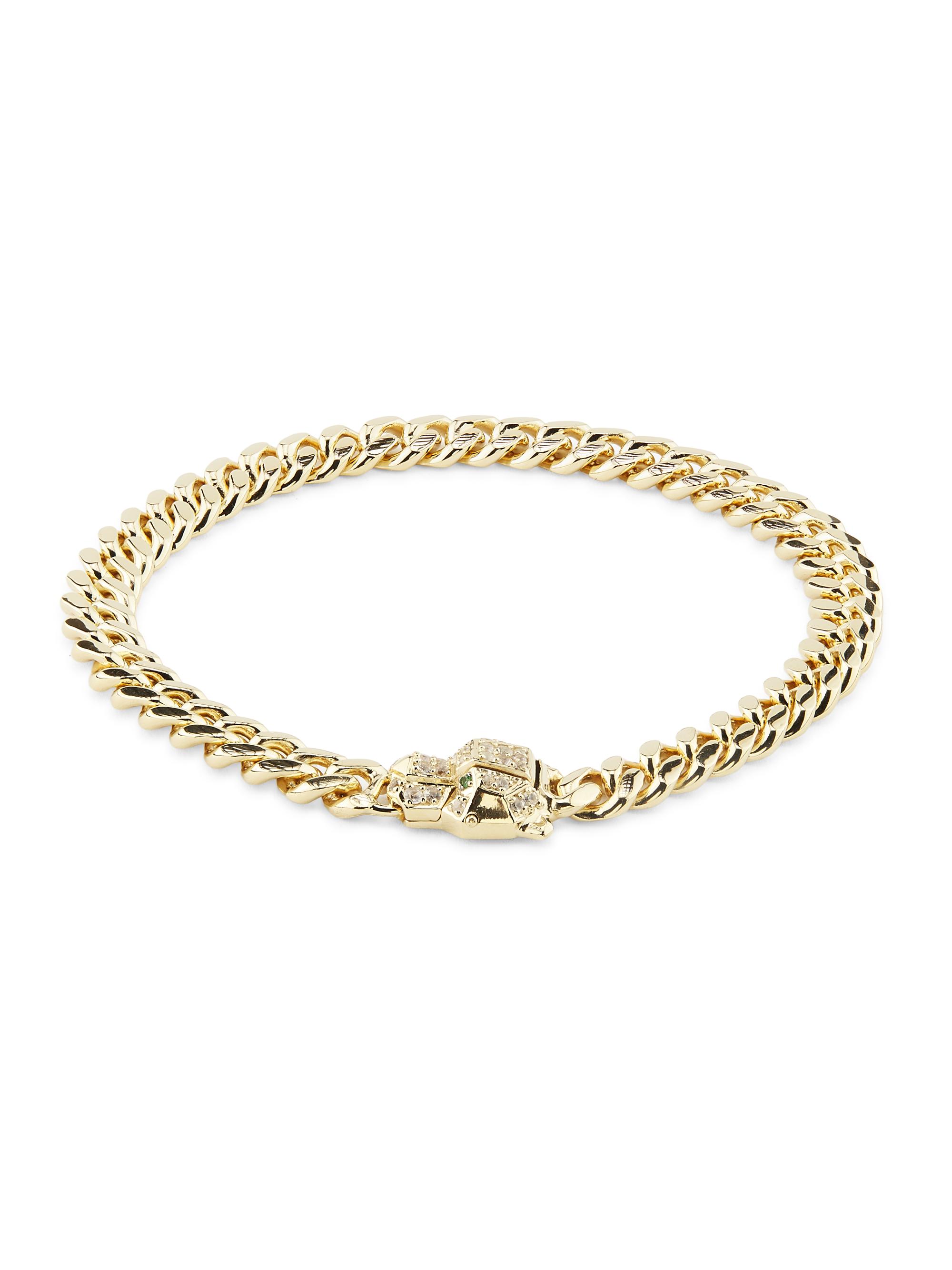 Click here for Effy Mens 14K Goldplated Sterling Silver  Sapphire... prices