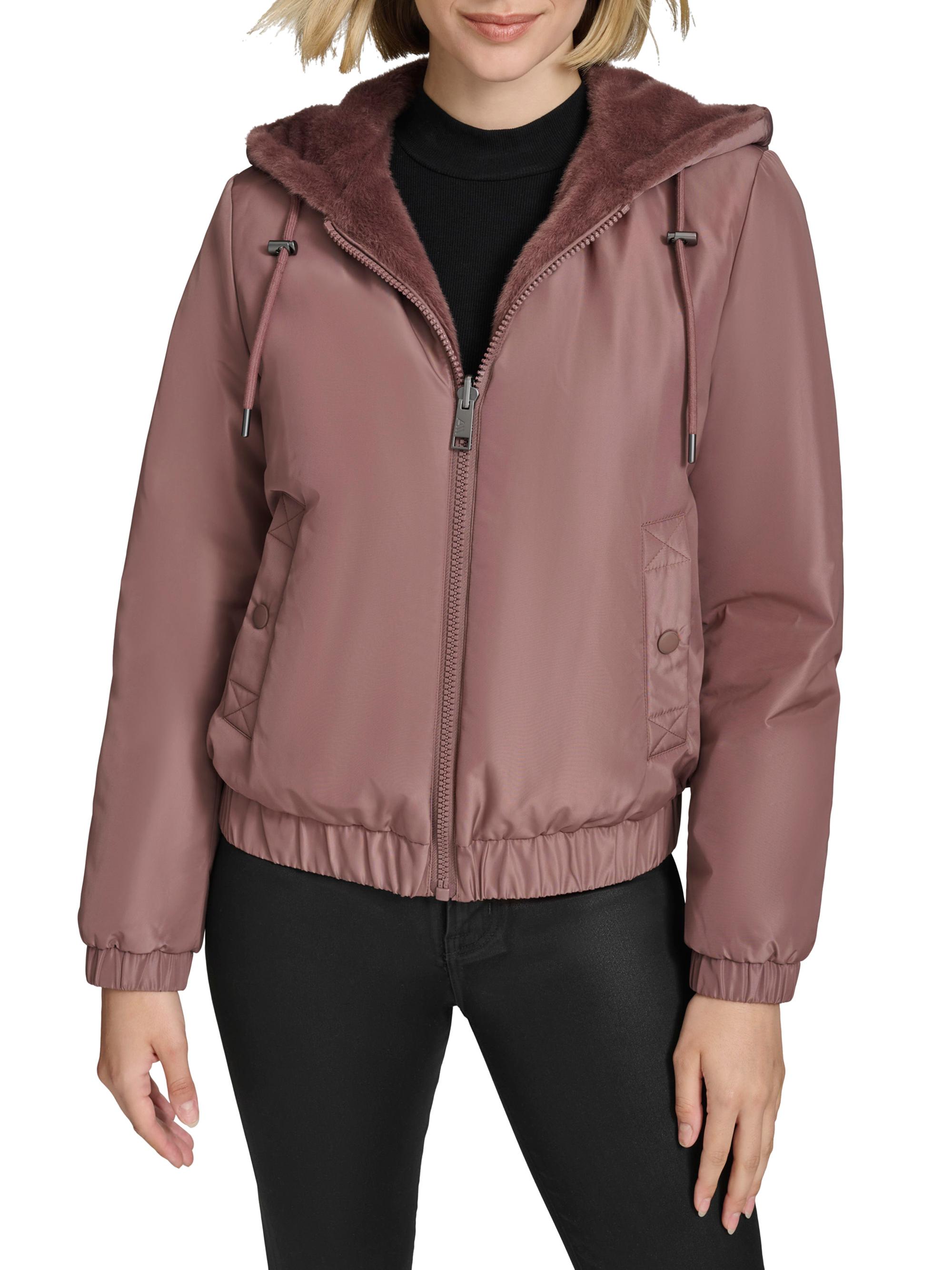 Click here for Andrew Marc Womens Dalby Faux Mink Reversible Hood... prices