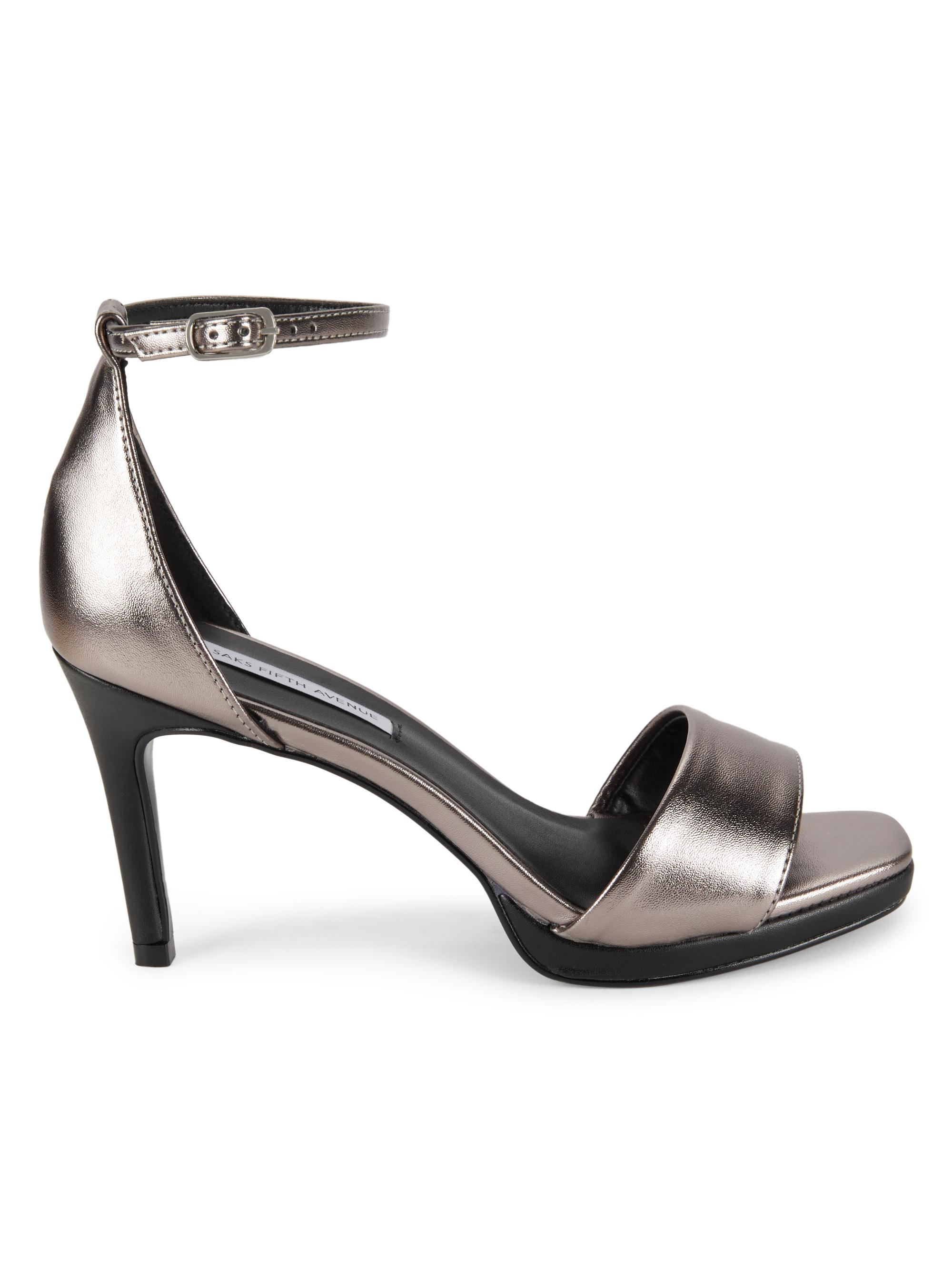 Click here for Saks Fifth Avenue Womens Callie 90MM Metallic Stil... prices