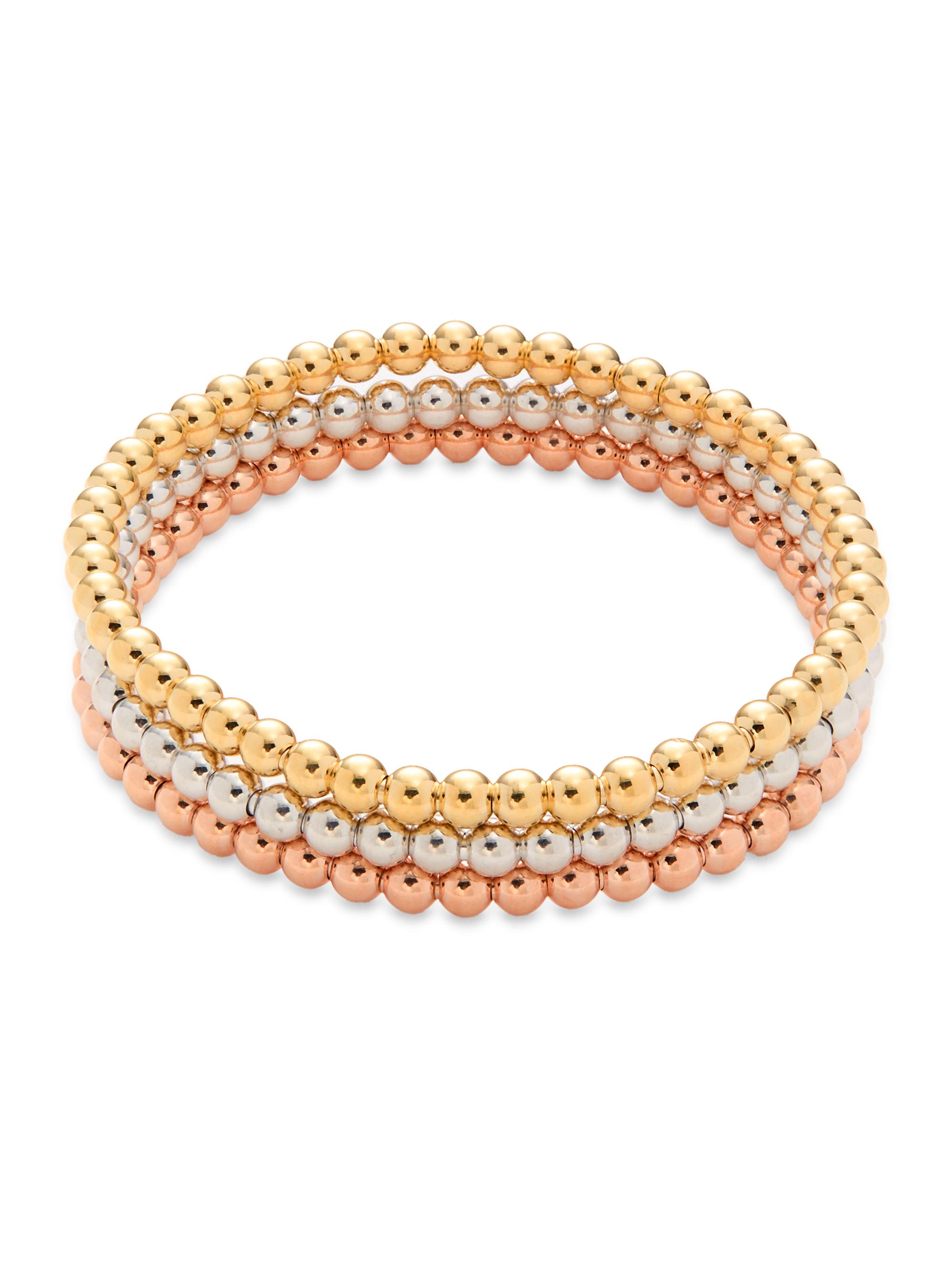 Click here for Adriana Orsini Womens Tri Tone Beaded Bracelet prices