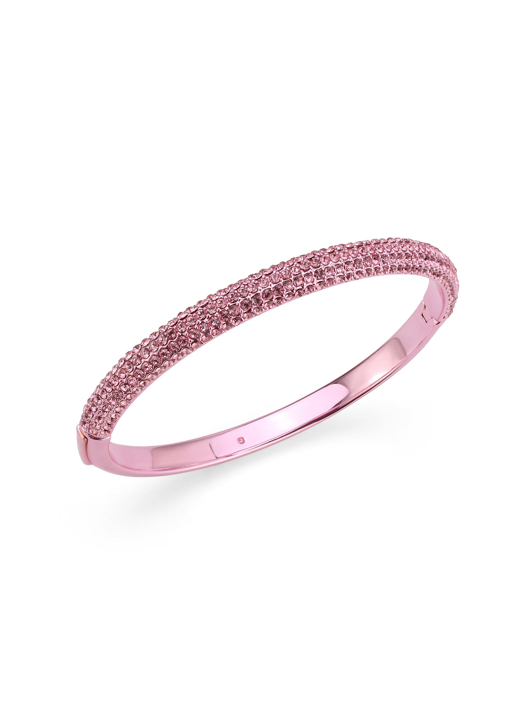 Click here for Saviene Womens Cubic Zirconia Half-Pave Hinged Ban... prices