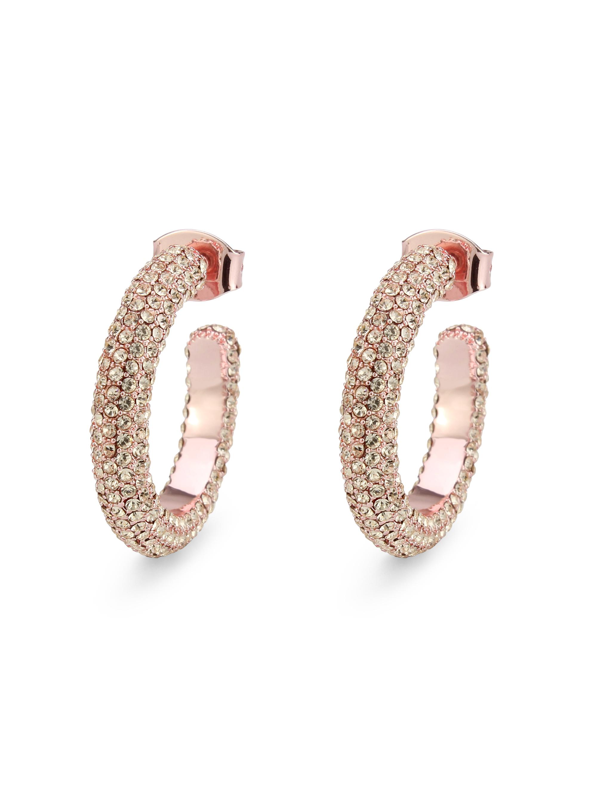 Click here for Saviene Womens Synthetic Stone Wheel Pave Hoop Ear... prices