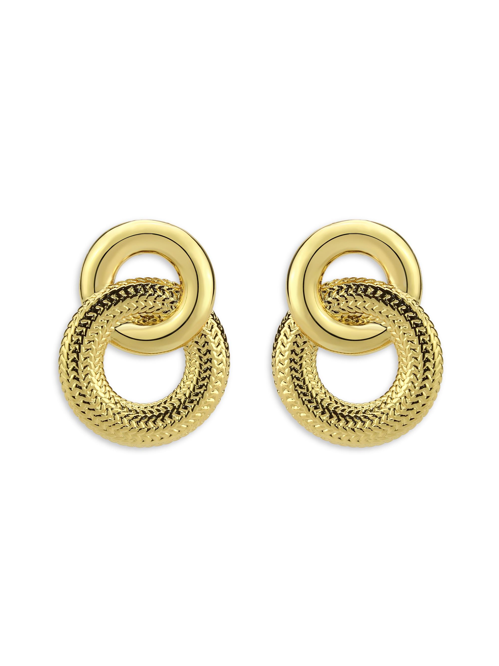 Click here for Saviene Womens Interlock Cubic Zirconia Drop Earri... prices