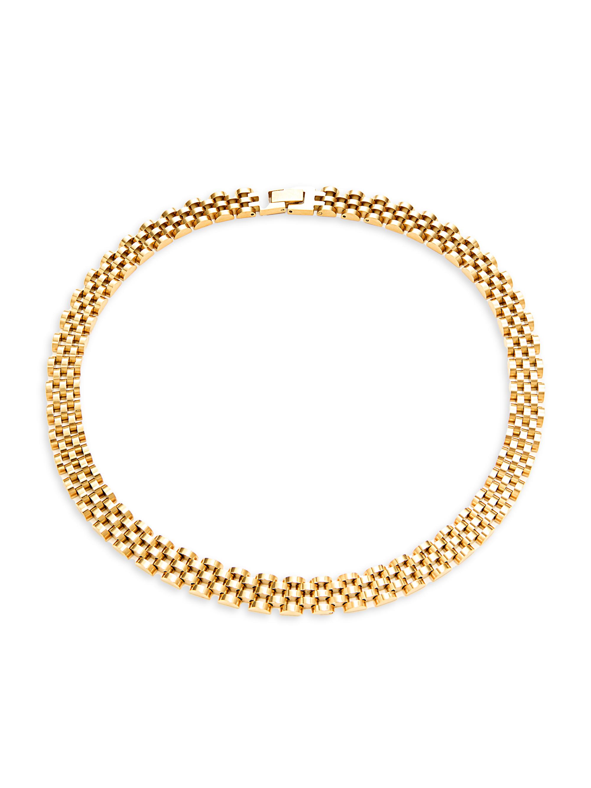 Click here for Saviene Womens Cubic Zirconia Band Necklace - Gold prices