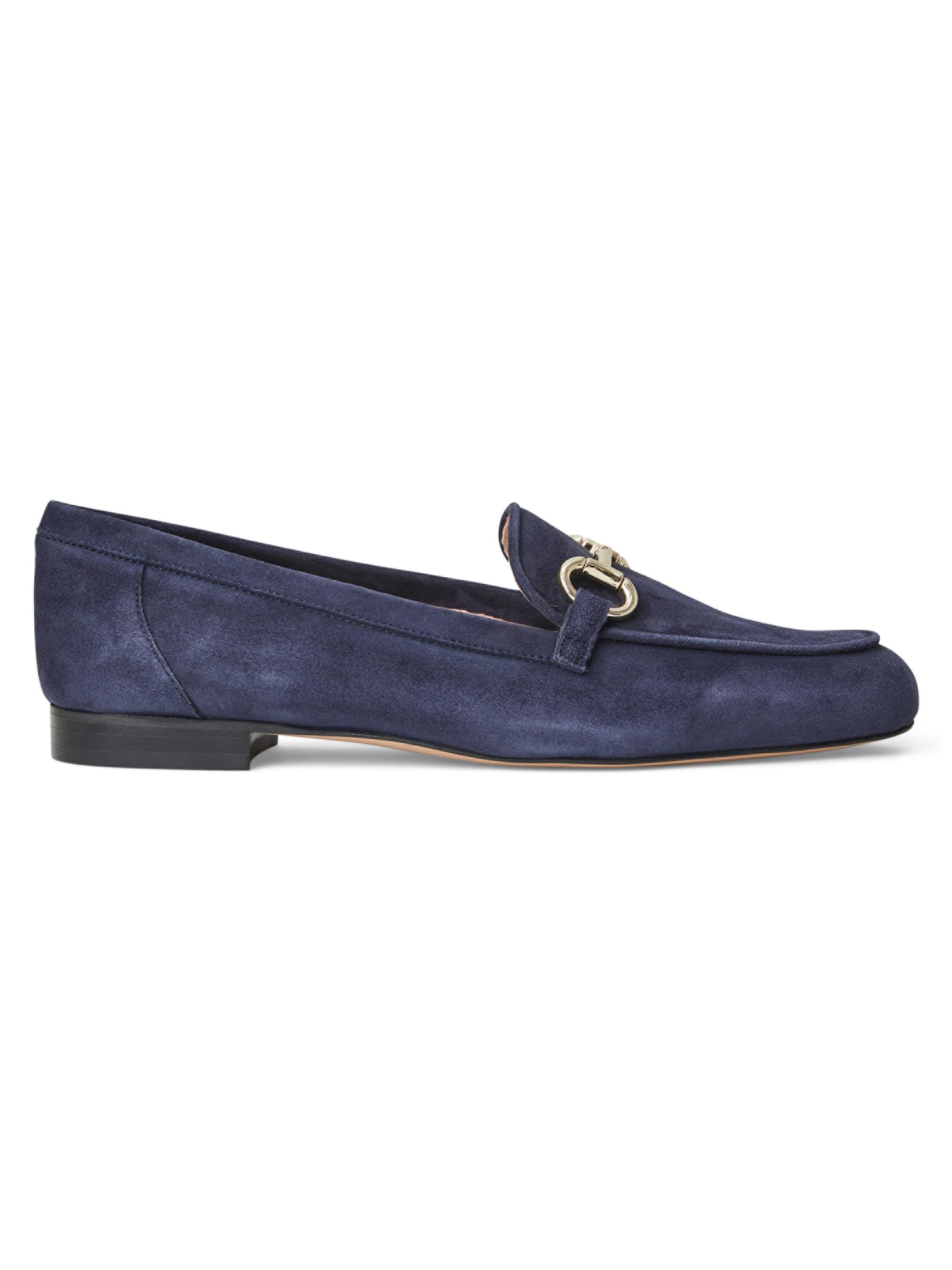 Click here for Bruno Magli Womens Luna Suede Bit Loafers - Navy -... prices