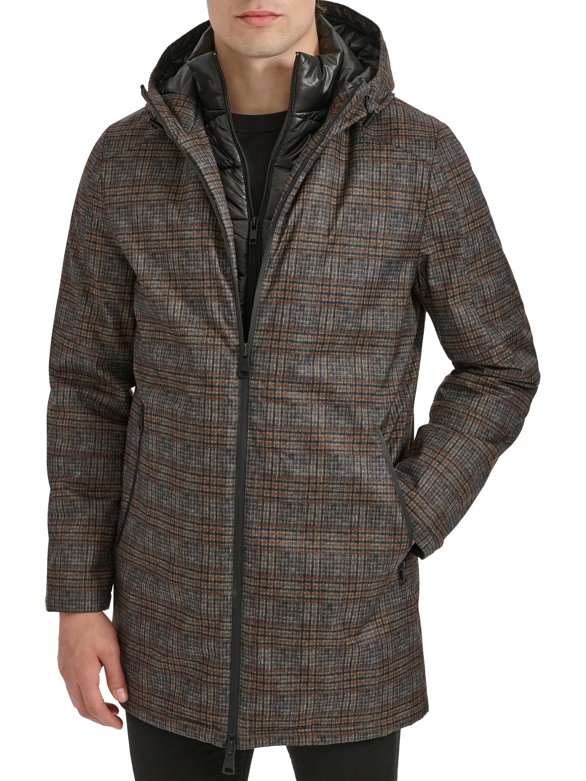 Click here for Kenneth Cole Mens Water-Resistant Hooded Stadium C... prices
