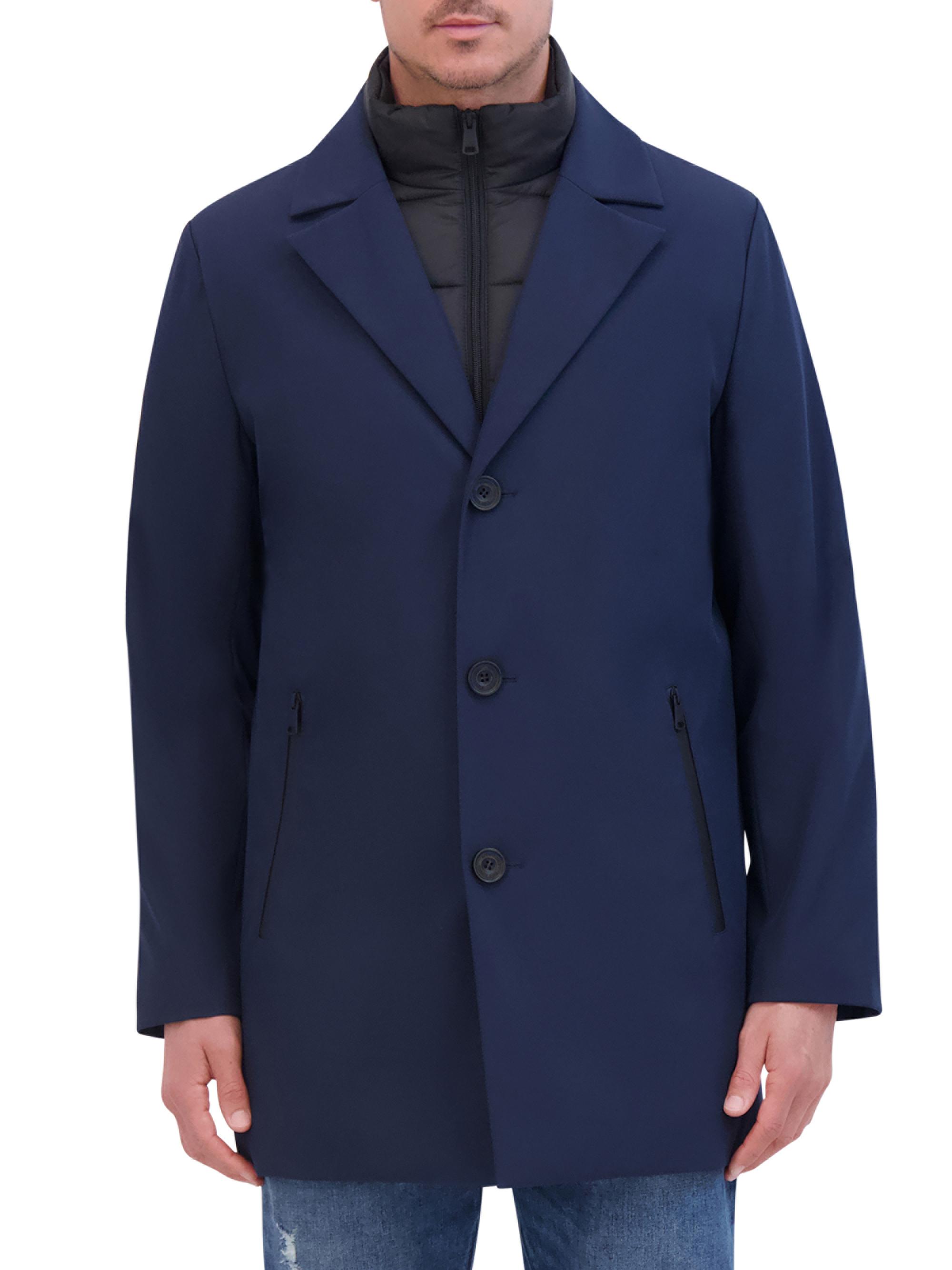 Click here for Kenneth Cole Mens Removable Zip Out Bib Puffer Coa... prices