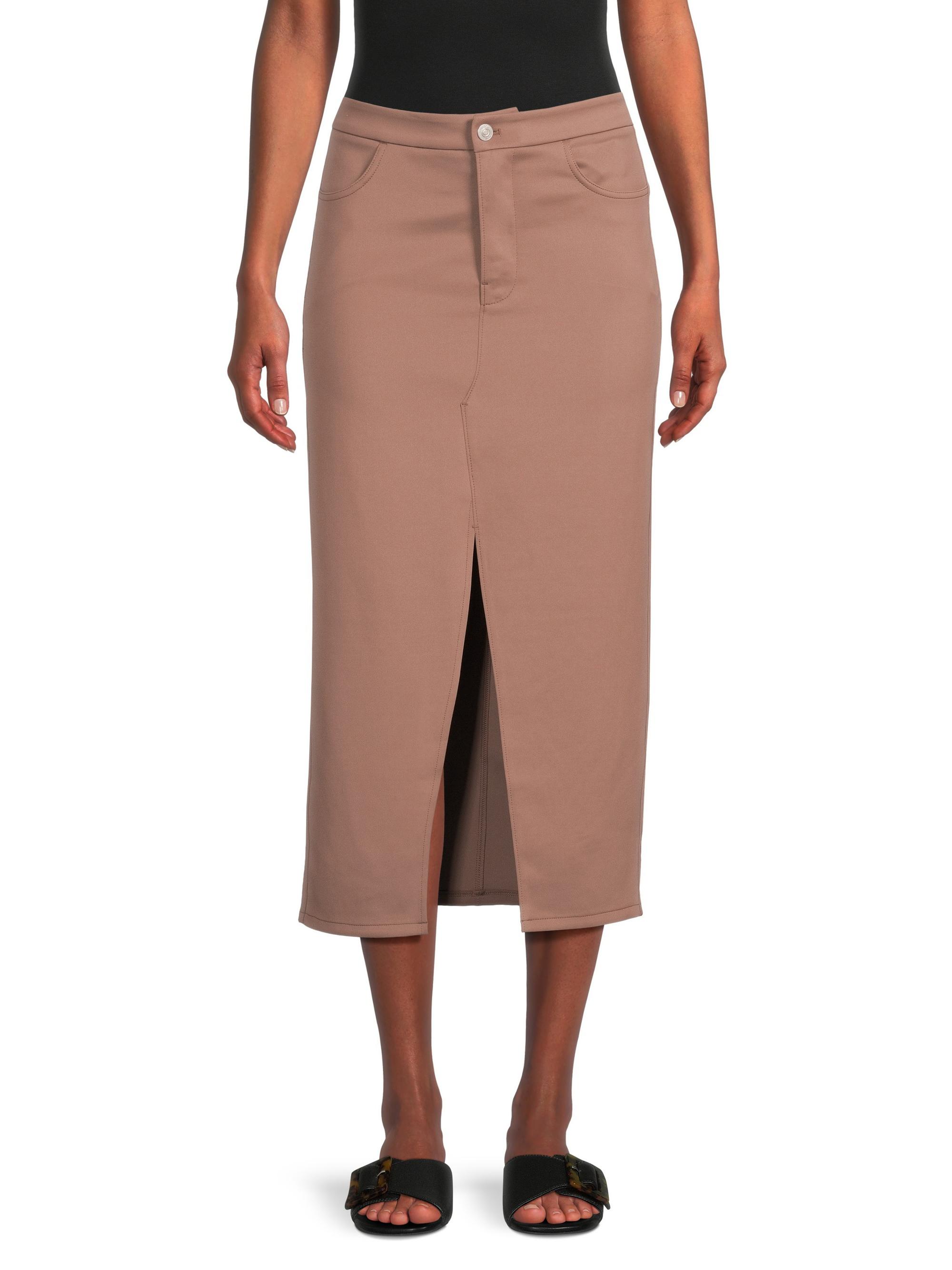 Click here for Hudson Jeans Womens Front Slit Midi-Skirt - Deep T... prices