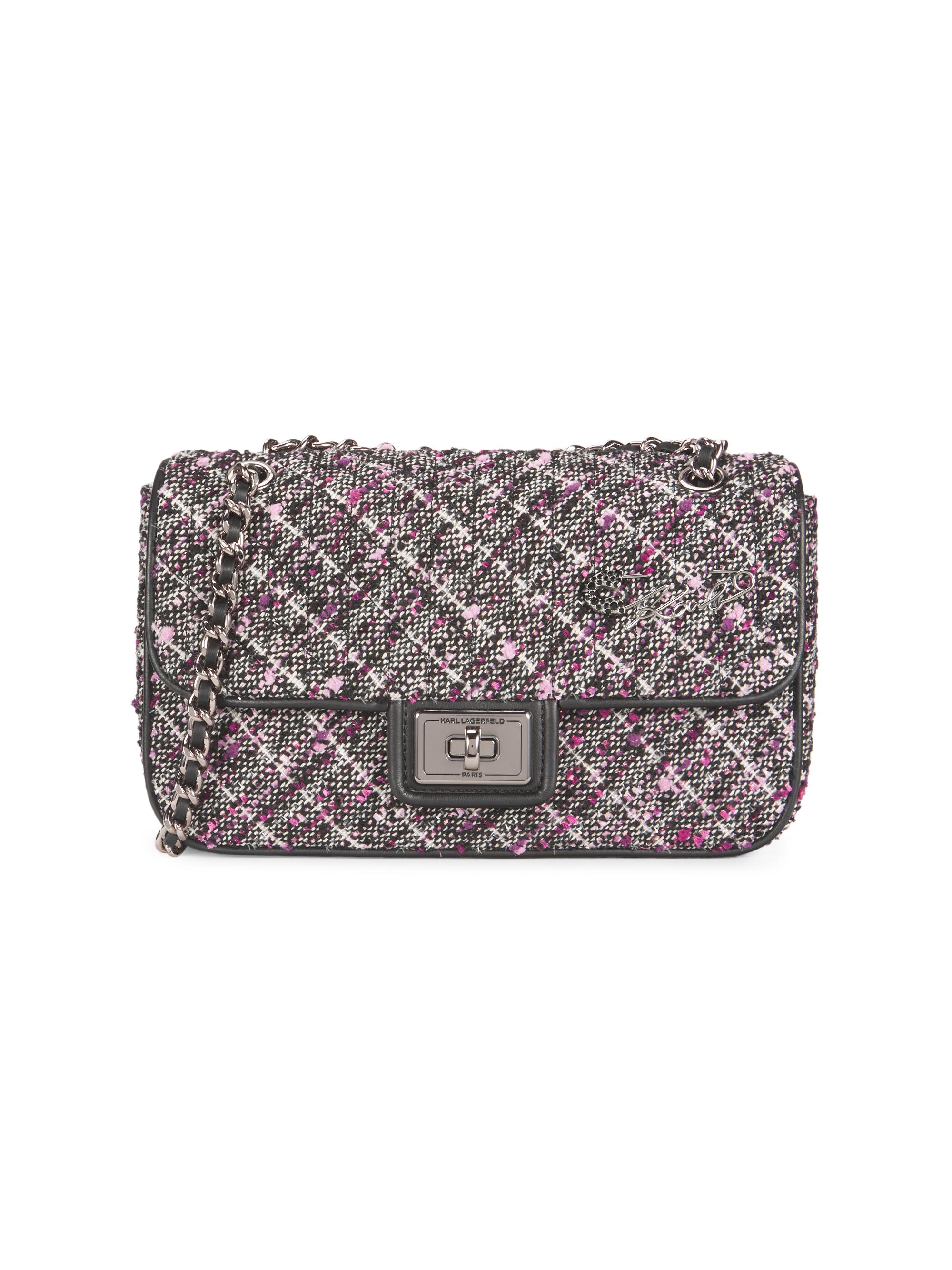 Click here for Karl Lagerfeld Paris Womens Agyness Quilted Tweed... prices