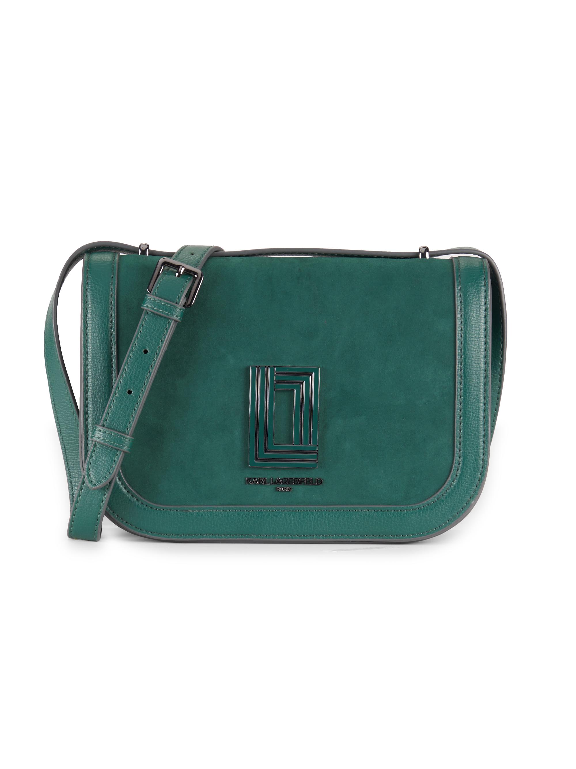 Click here for Karl Lagerfeld Paris Womens Simone Leather Crossbo... prices