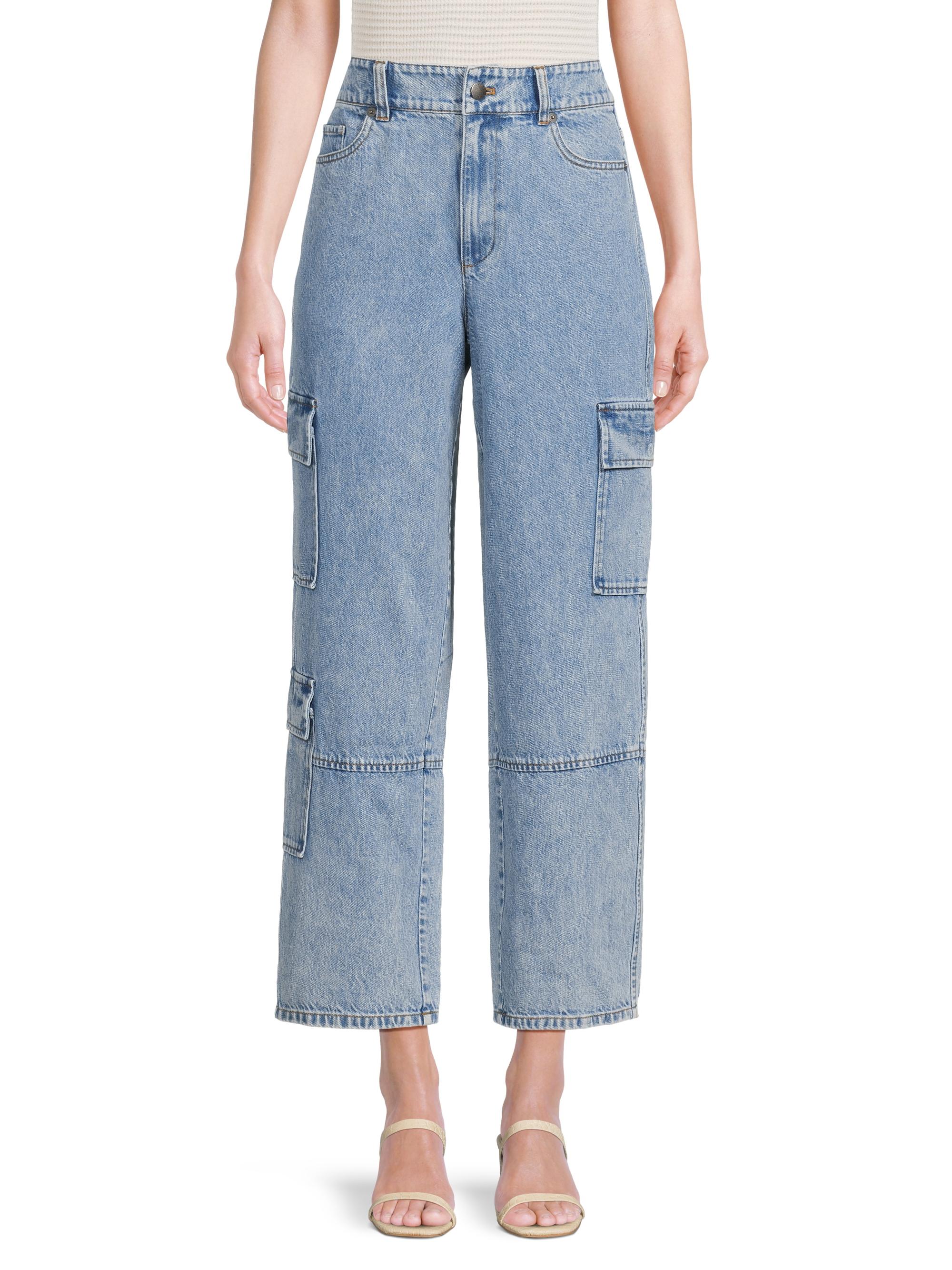 Click here for Tanya Taylor Womens Remy Light Wash Cargo Jeans -... prices