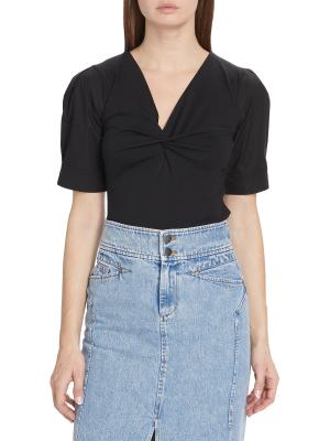 Tanya Taylor Ronelle Twist V-Neck Top on SALE | Saks OFF 5TH