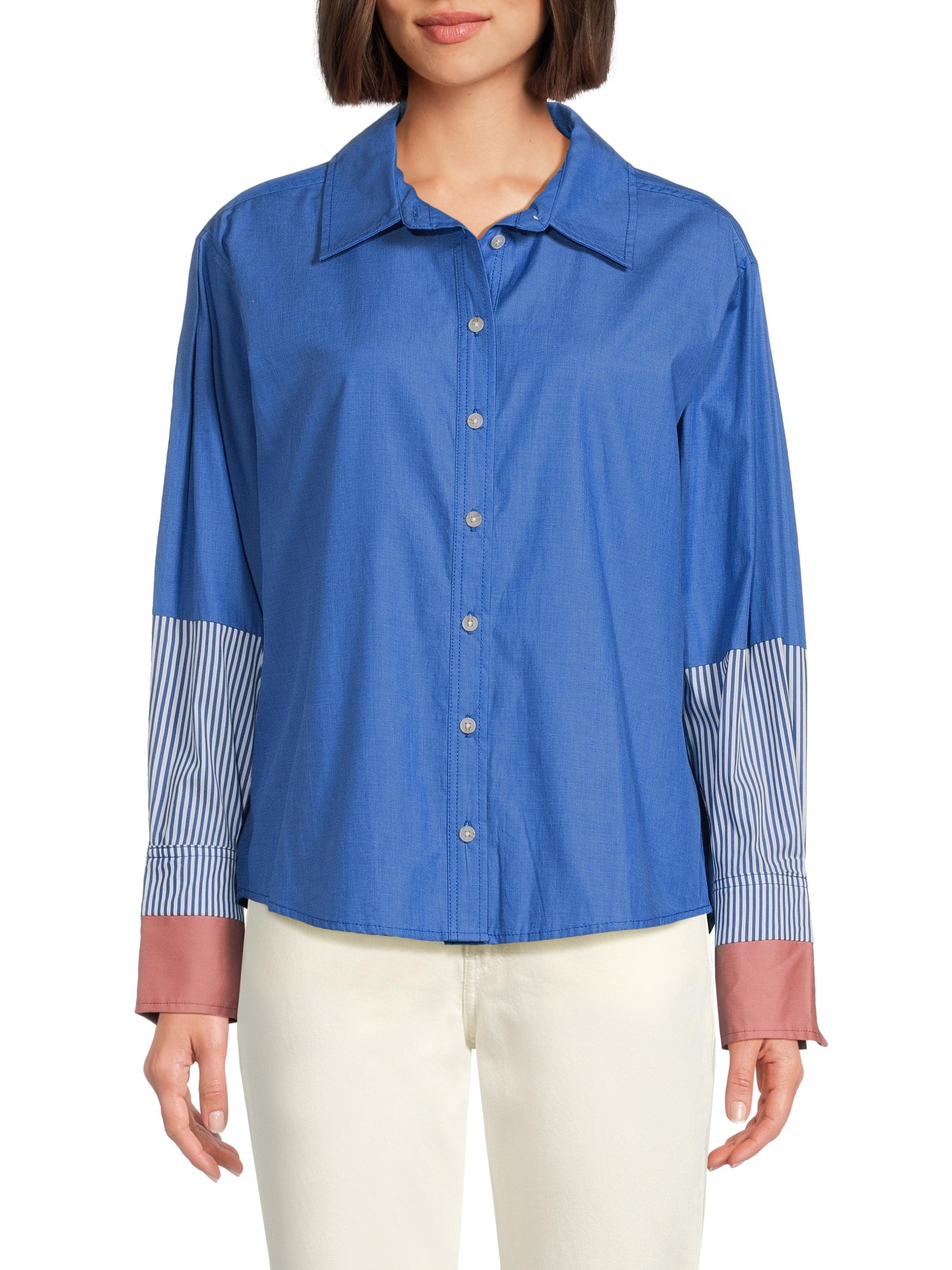 Click here for Tanya Taylor Womens Margaux Cotton-Blend Button-Fr... prices