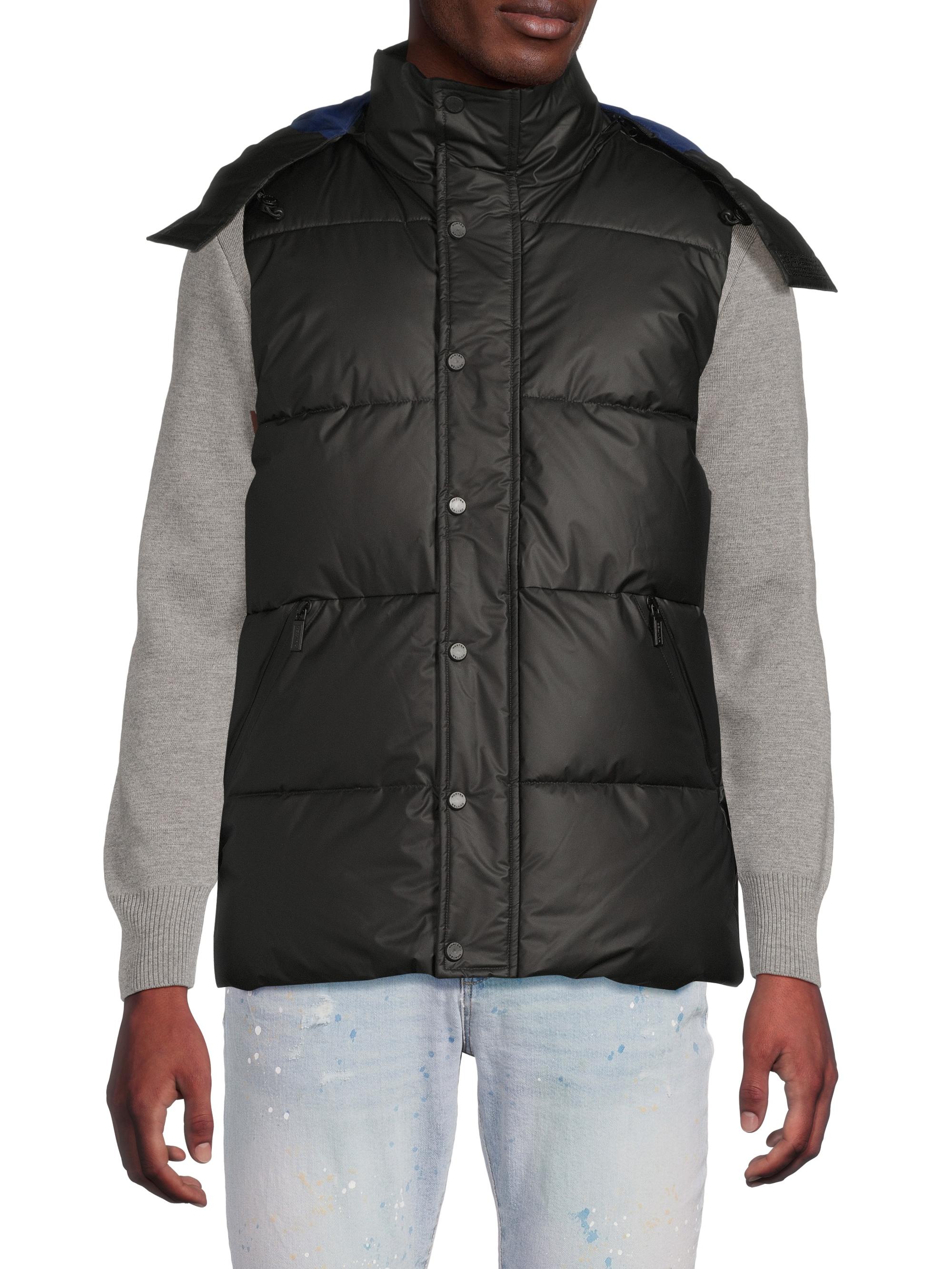 Click here for Hunter Mens Chiswell Quilted Puffer Vest With Zip-... prices