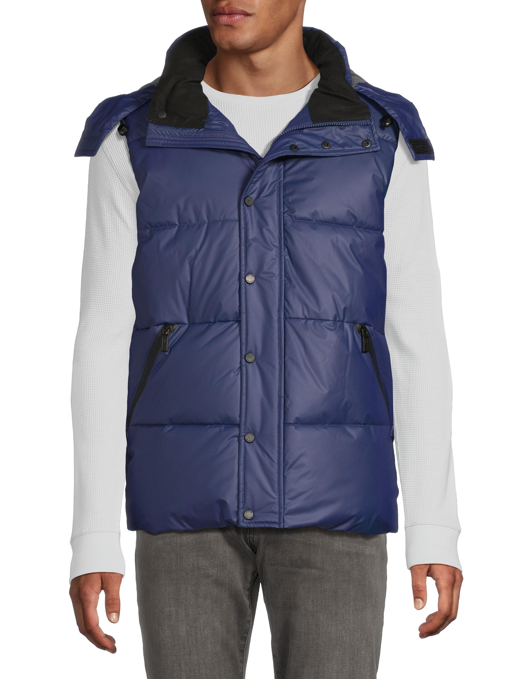 Click here for Hunter Mens Chiswell Quilted Puffer Vest With Zip-... prices