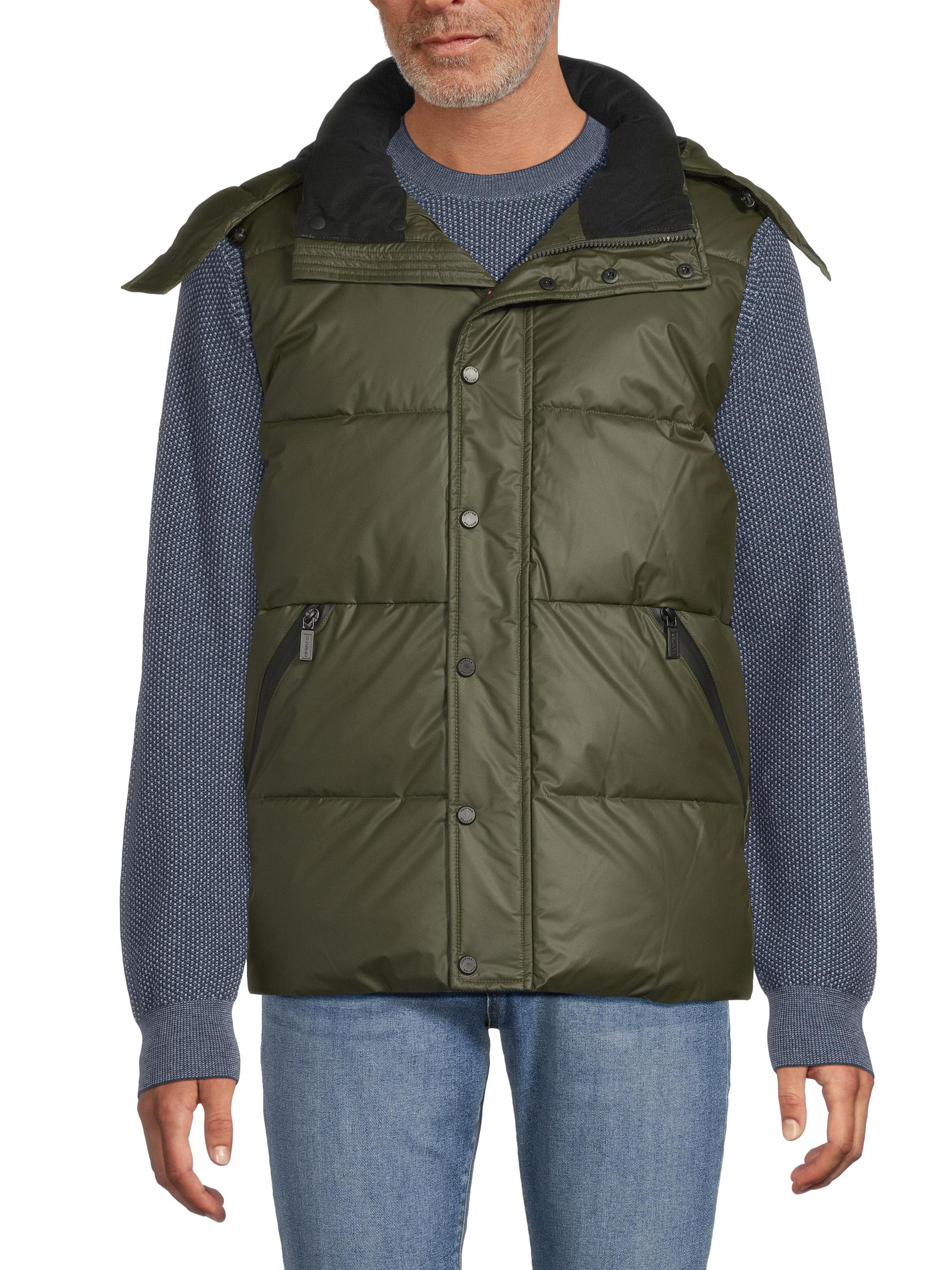 Click here for Hunter Mens Chiswell Quilted Puffer Vest With Zip-... prices