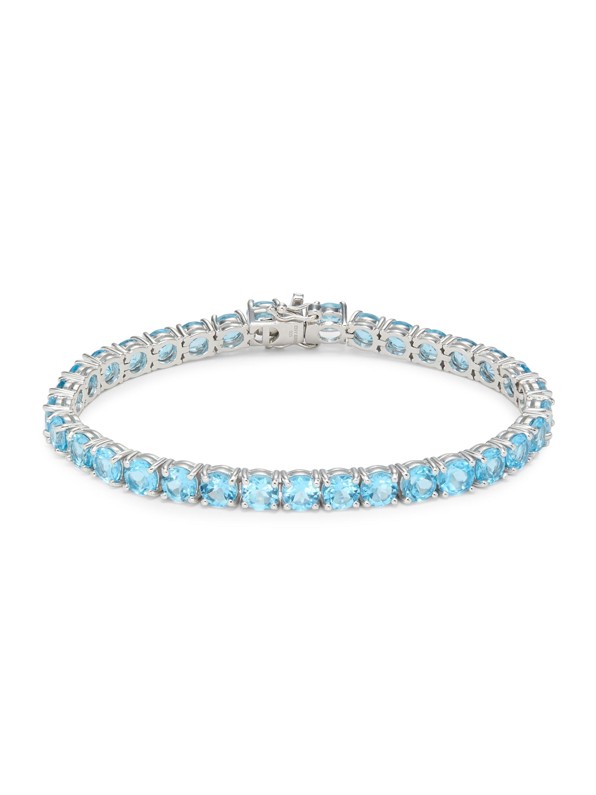Click here for Effy Womens Sterling Silver & Blue Topaz Bracelet... prices
