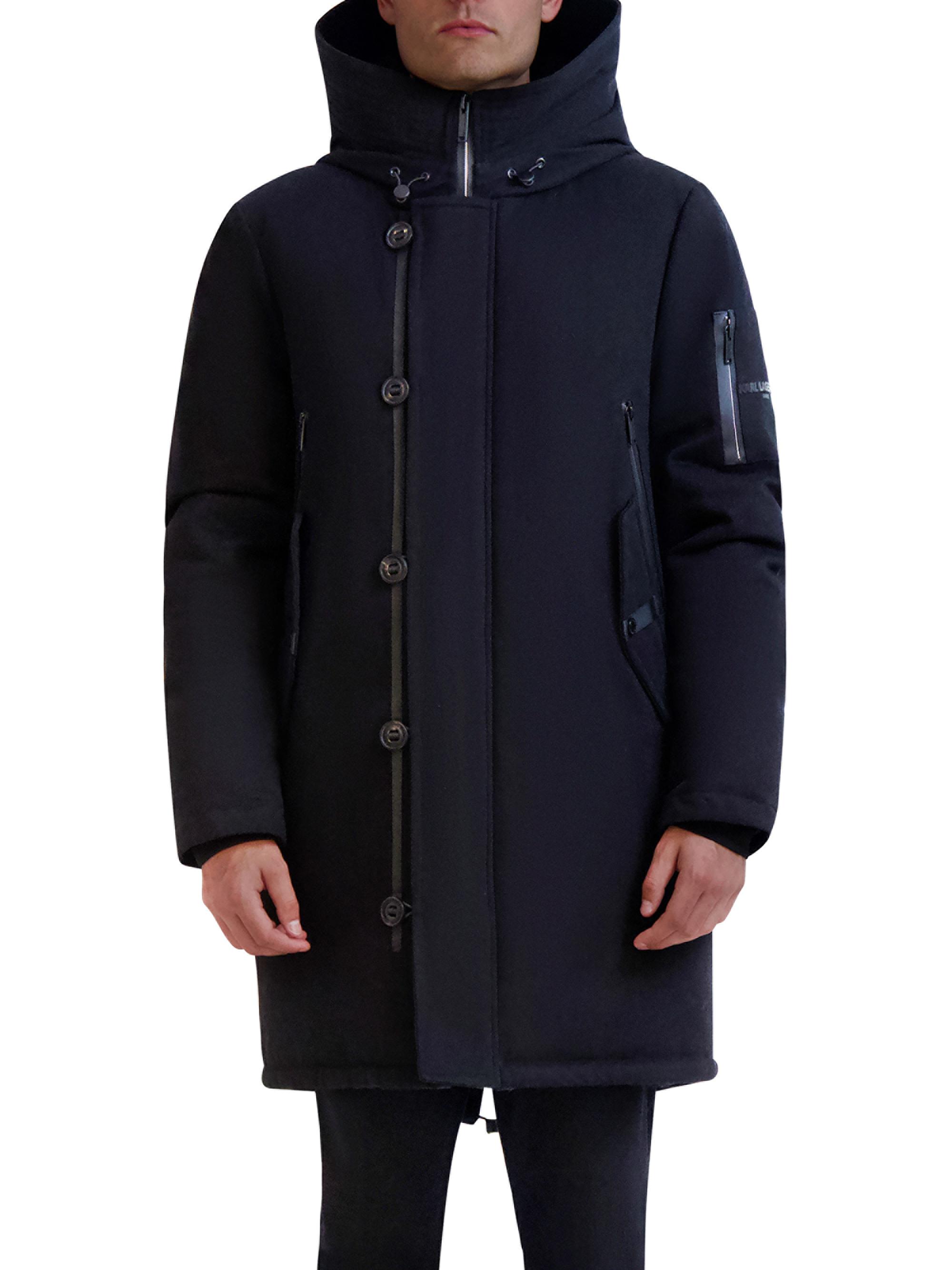 Click here for Karl Lagerfeld Paris Mens Faux Fur Lined Hooded Co... prices